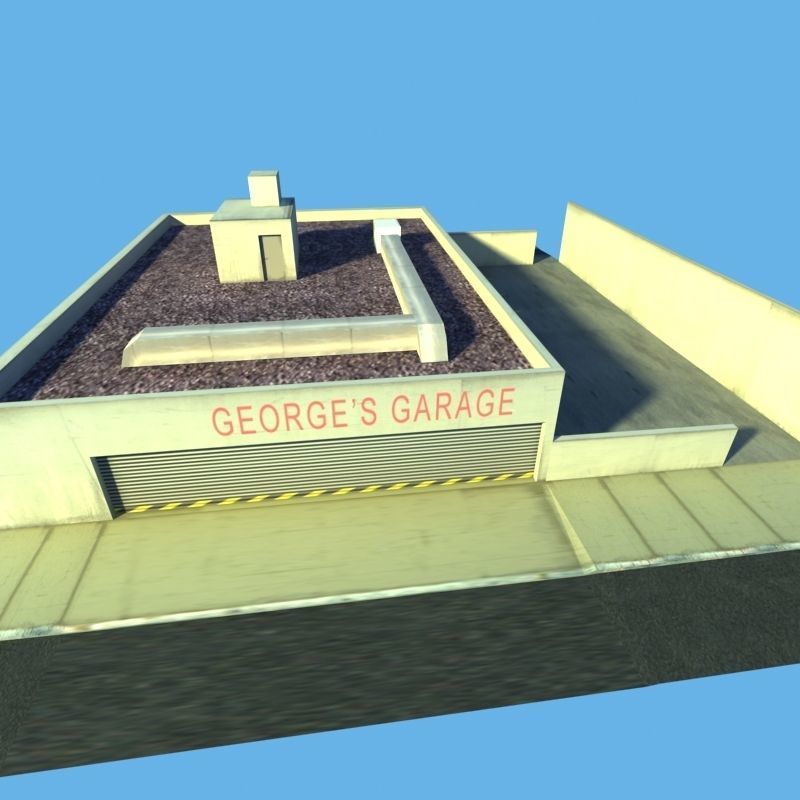3D model GARAGE VR / AR / low-poly | CGTrader