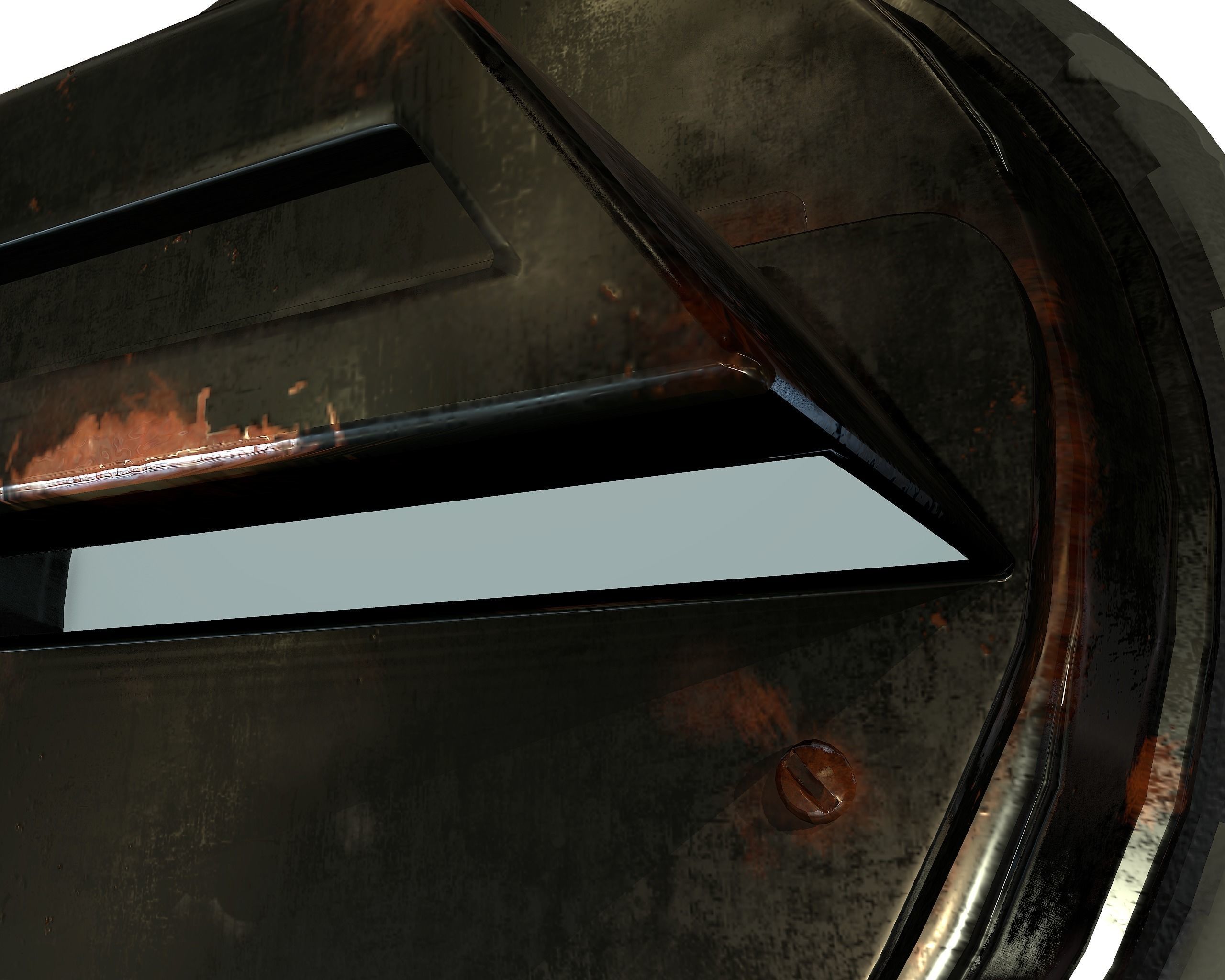 Tank headlight 3D model | CGTrader