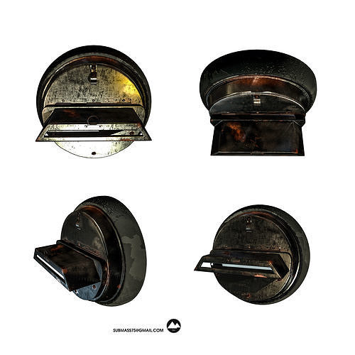 Tank headlight 3D model | CGTrader