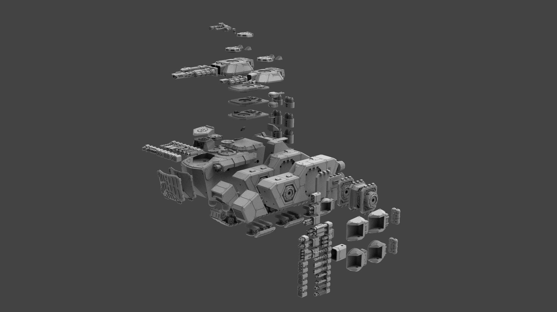 Armored Might MRHV Complete Kit 3D model 3D printable | CGTrader