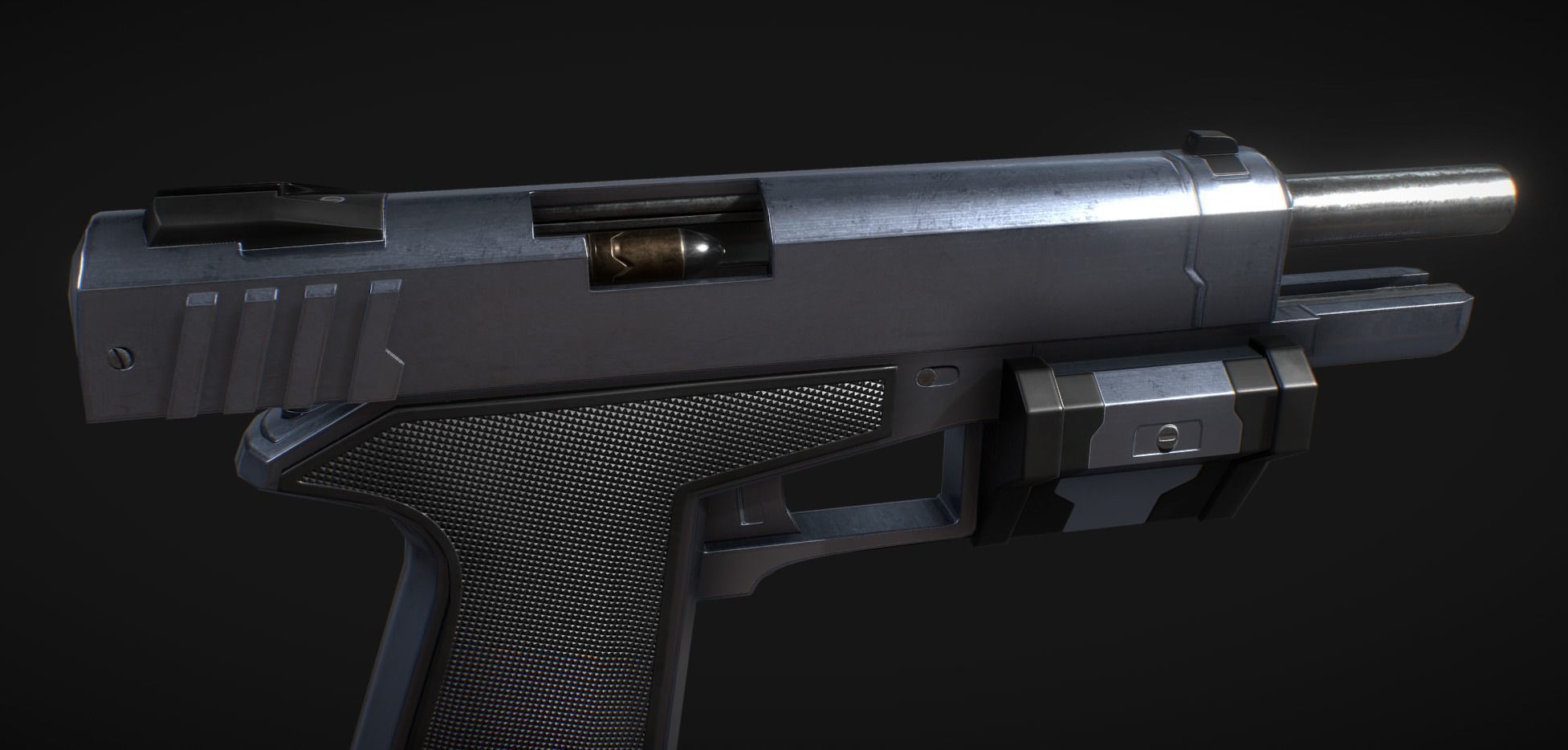 3D model Falcon 2 gun with scope VR / AR / low-poly | CGTrader