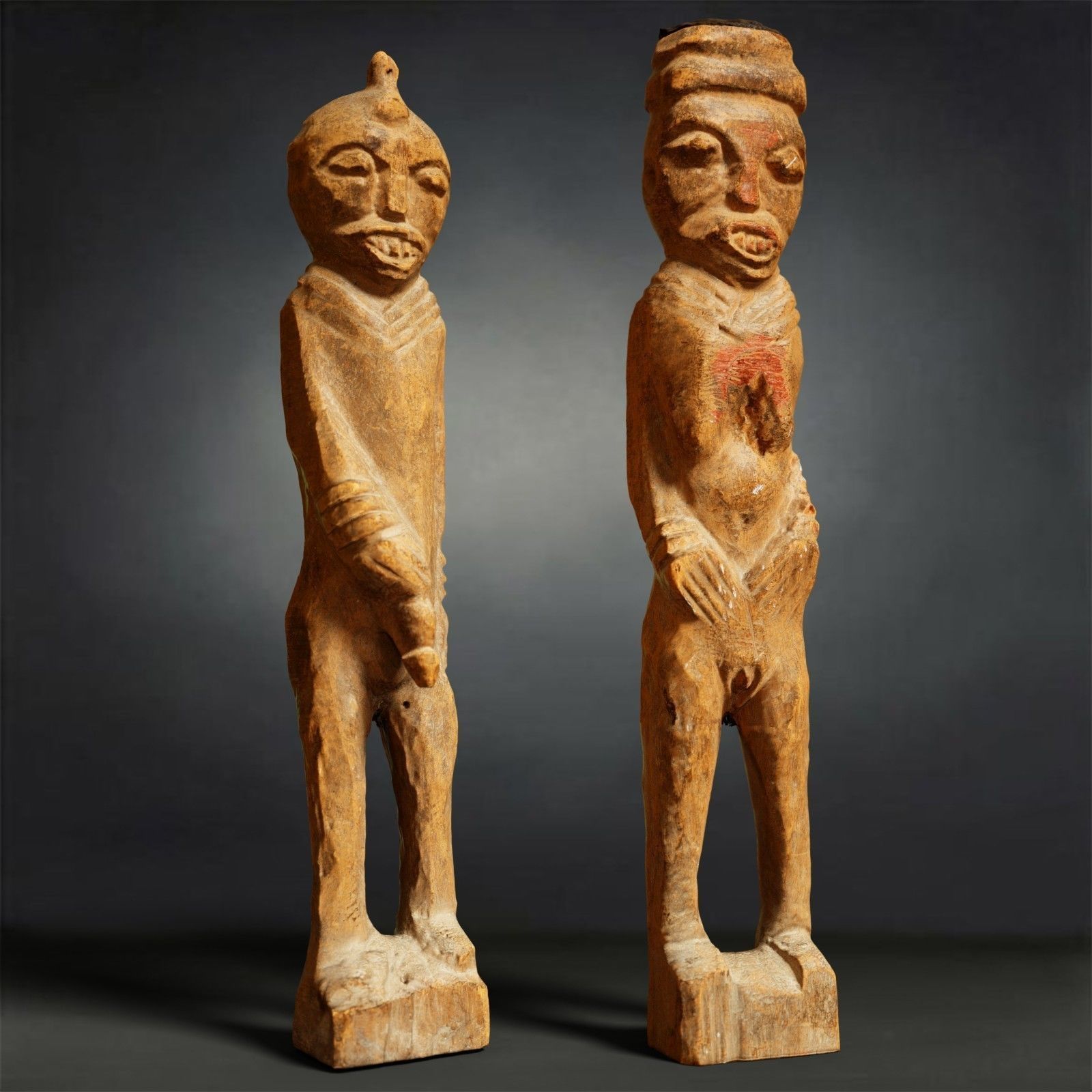 3D model Primitive Sculpture Couple 2 VR / AR / low-poly | CGTrader
