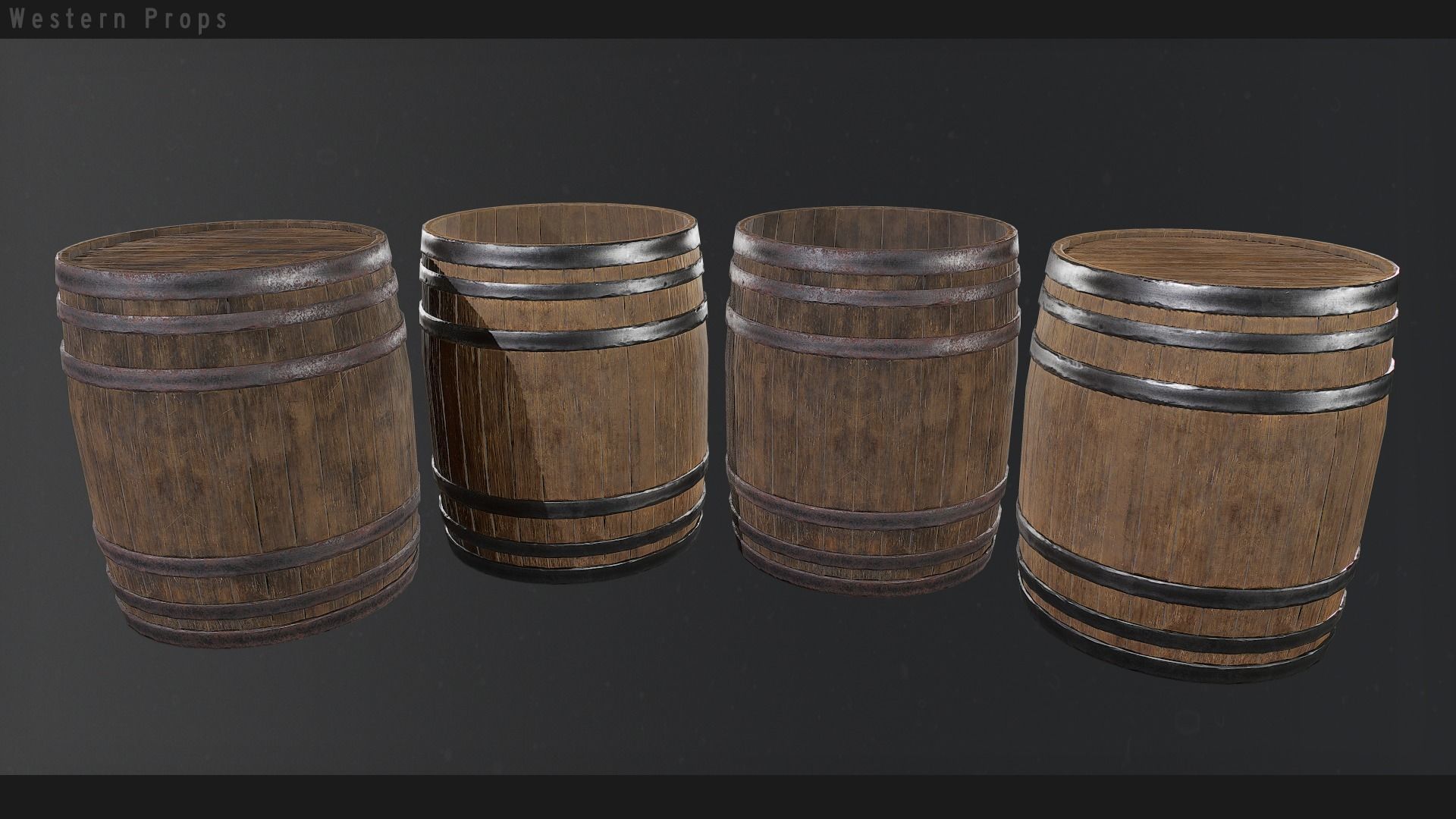 Western Props Vol 1 free VR / AR / low-poly 3D model | CGTrader