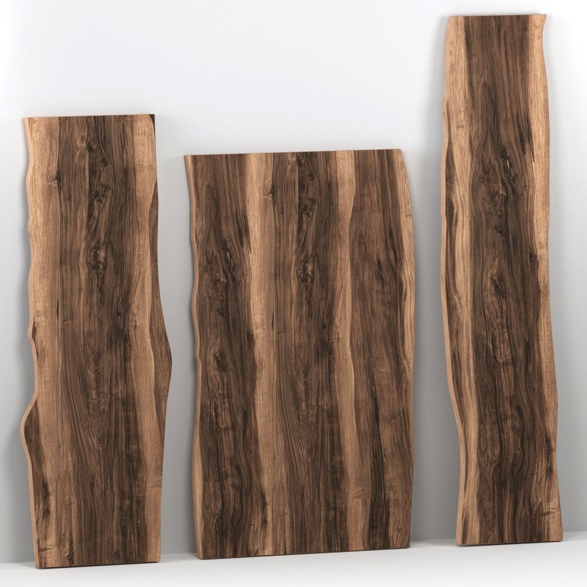 Wooden slabs 3D model | CGTrader