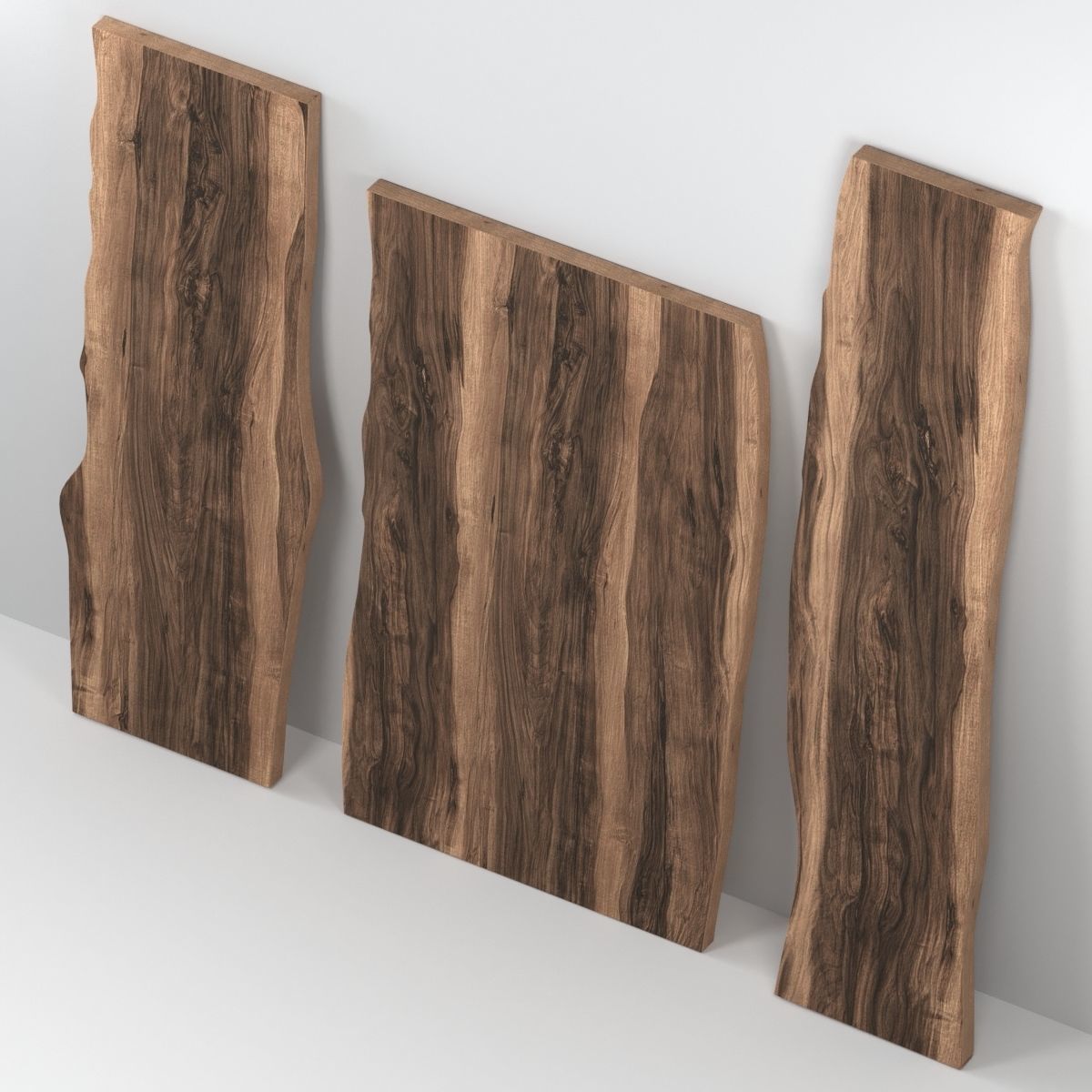 Wooden slabs 3D model | CGTrader