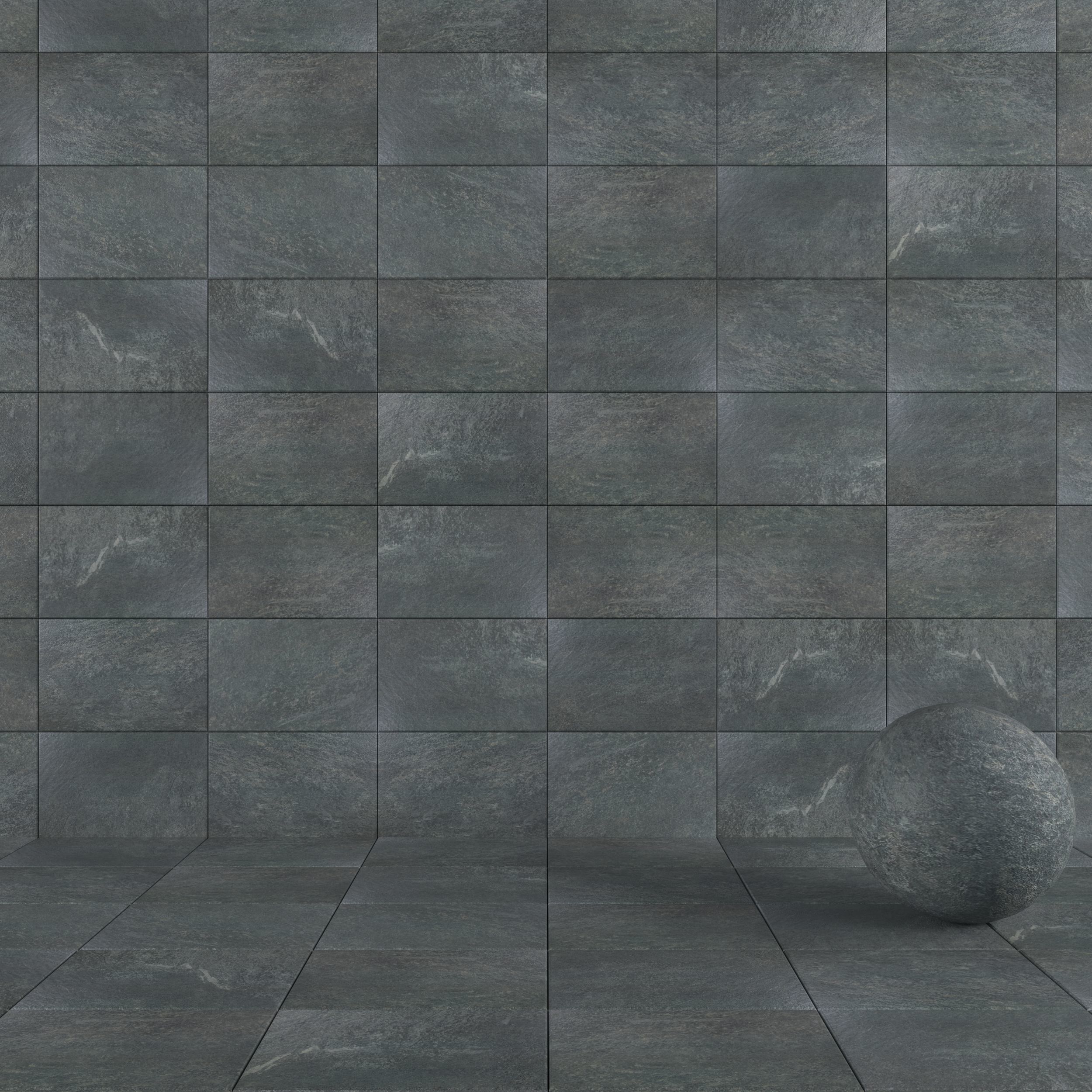 Stone Wall Tiles Mojo Anthracite 40x60 Texture | CGTrader