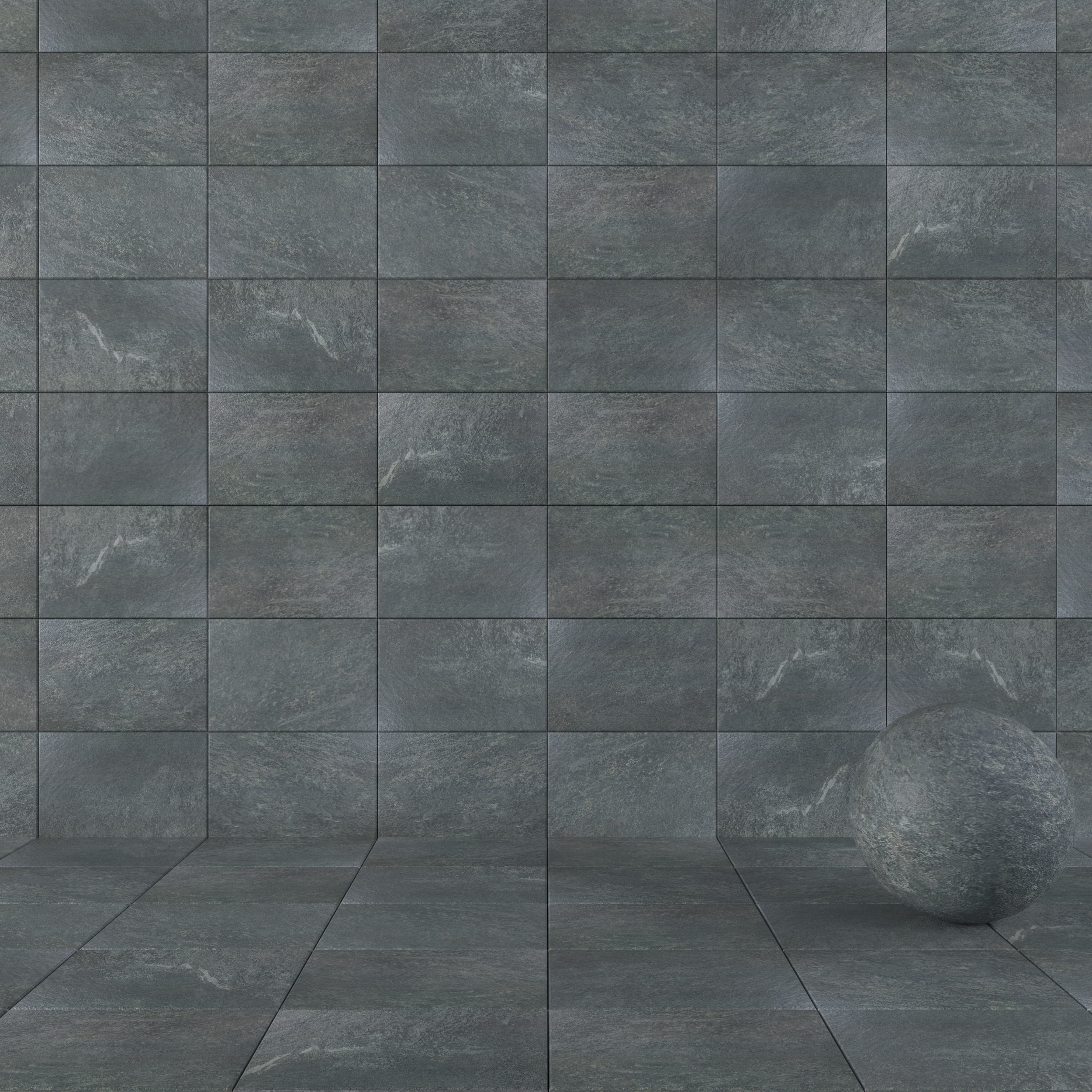 Stone Wall Tiles Mojo Anthracite 40x60 Texture | CGTrader