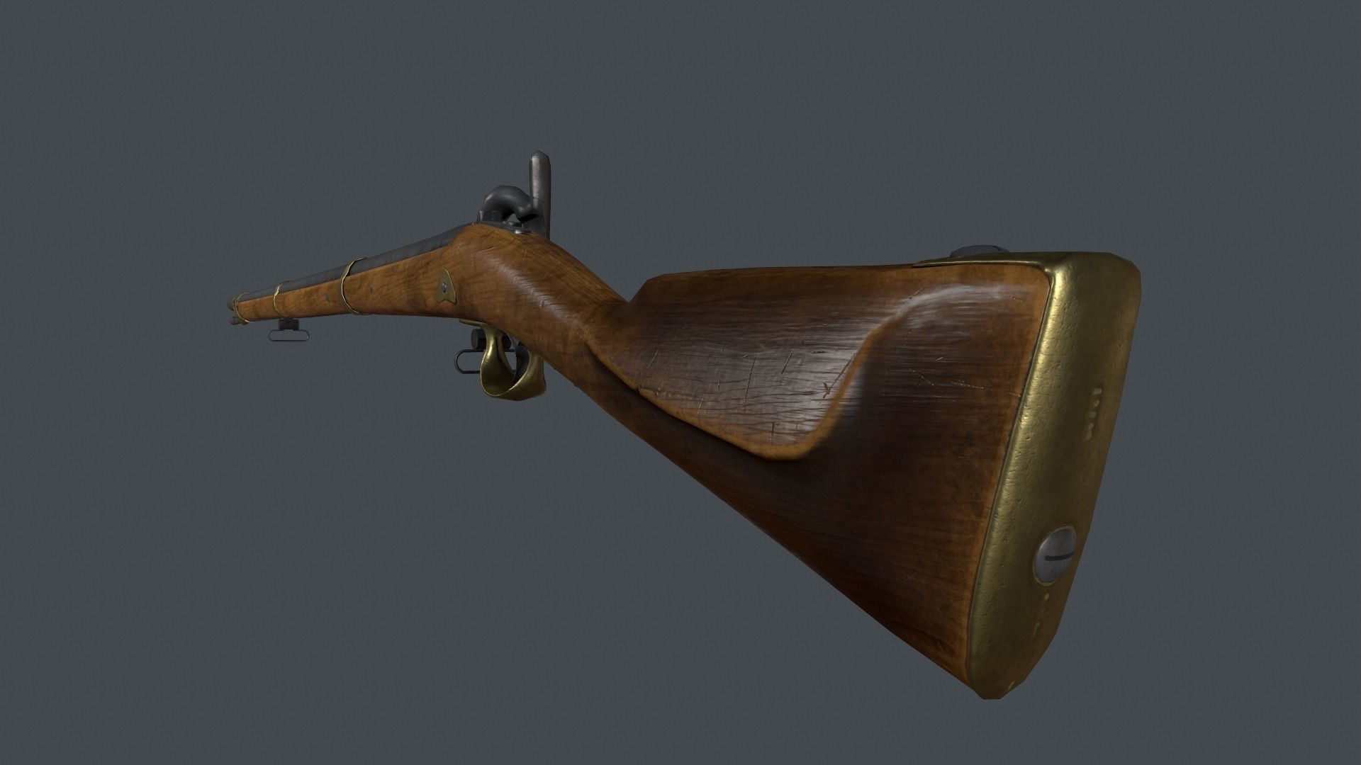 3D model Musket Game ready model VR / AR / low-poly | CGTrader