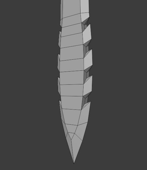 3D model Dagger Saw VR / AR / low-poly | CGTrader