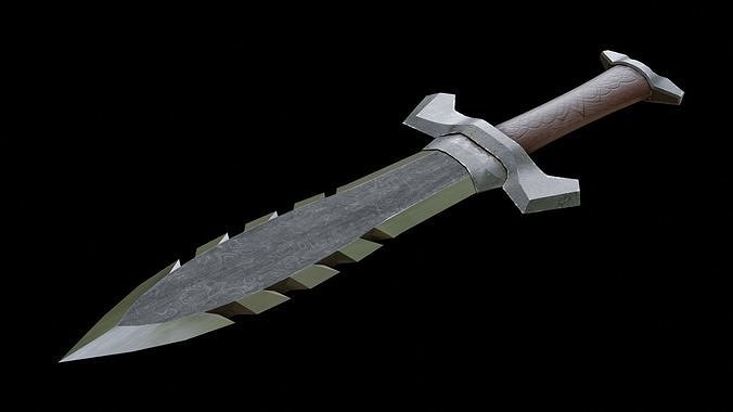 3D model Dagger Saw VR / AR / low-poly | CGTrader