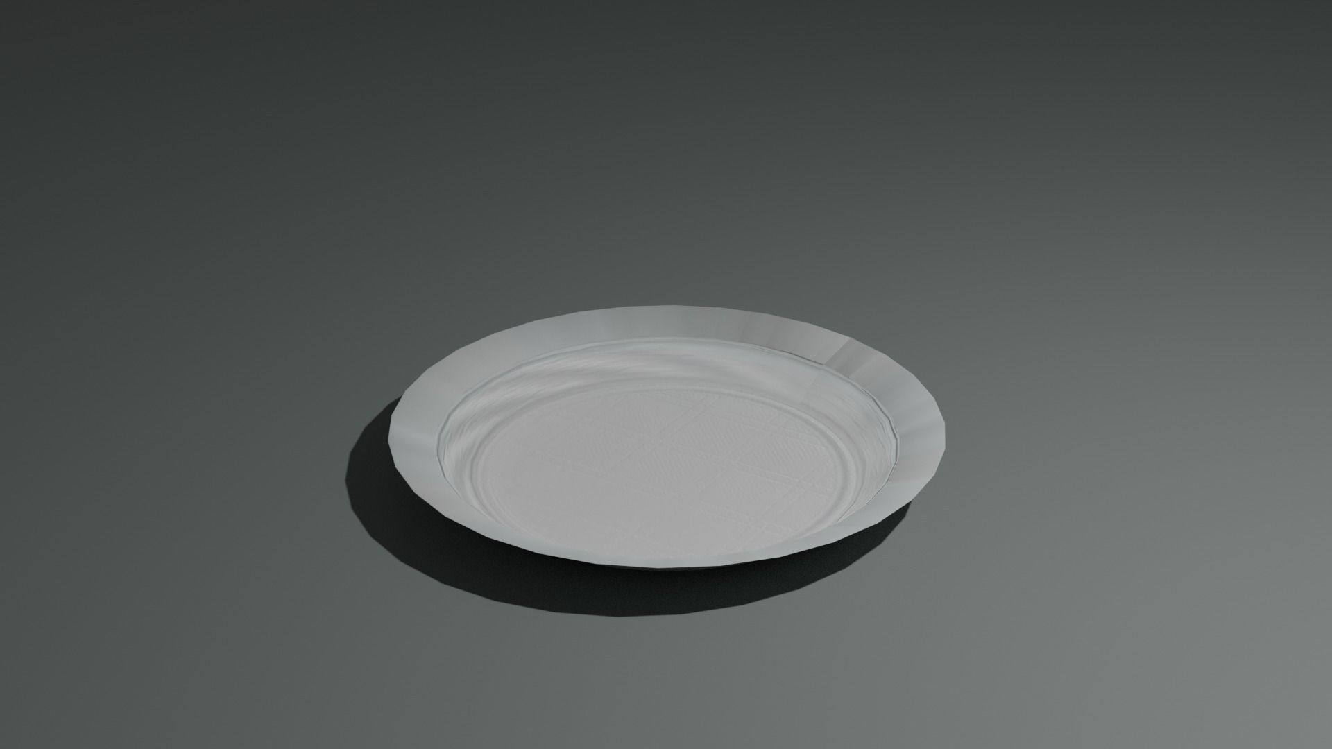 3D model Low Poly Plastic Plate VR / AR / low-poly | CGTrader