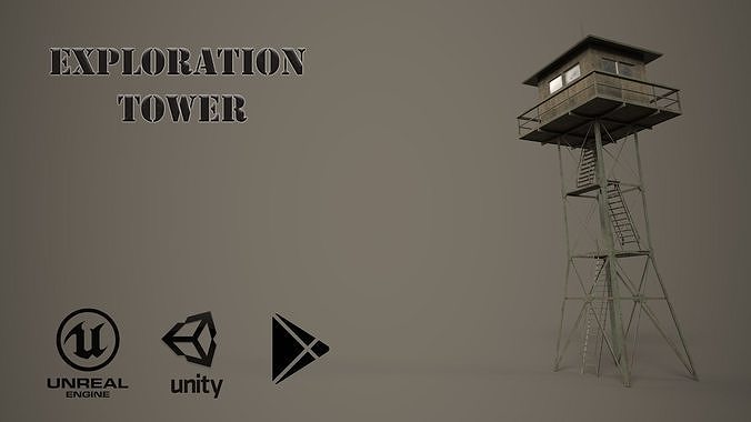 3D model Scout Tower VR / AR / low-poly | CGTrader