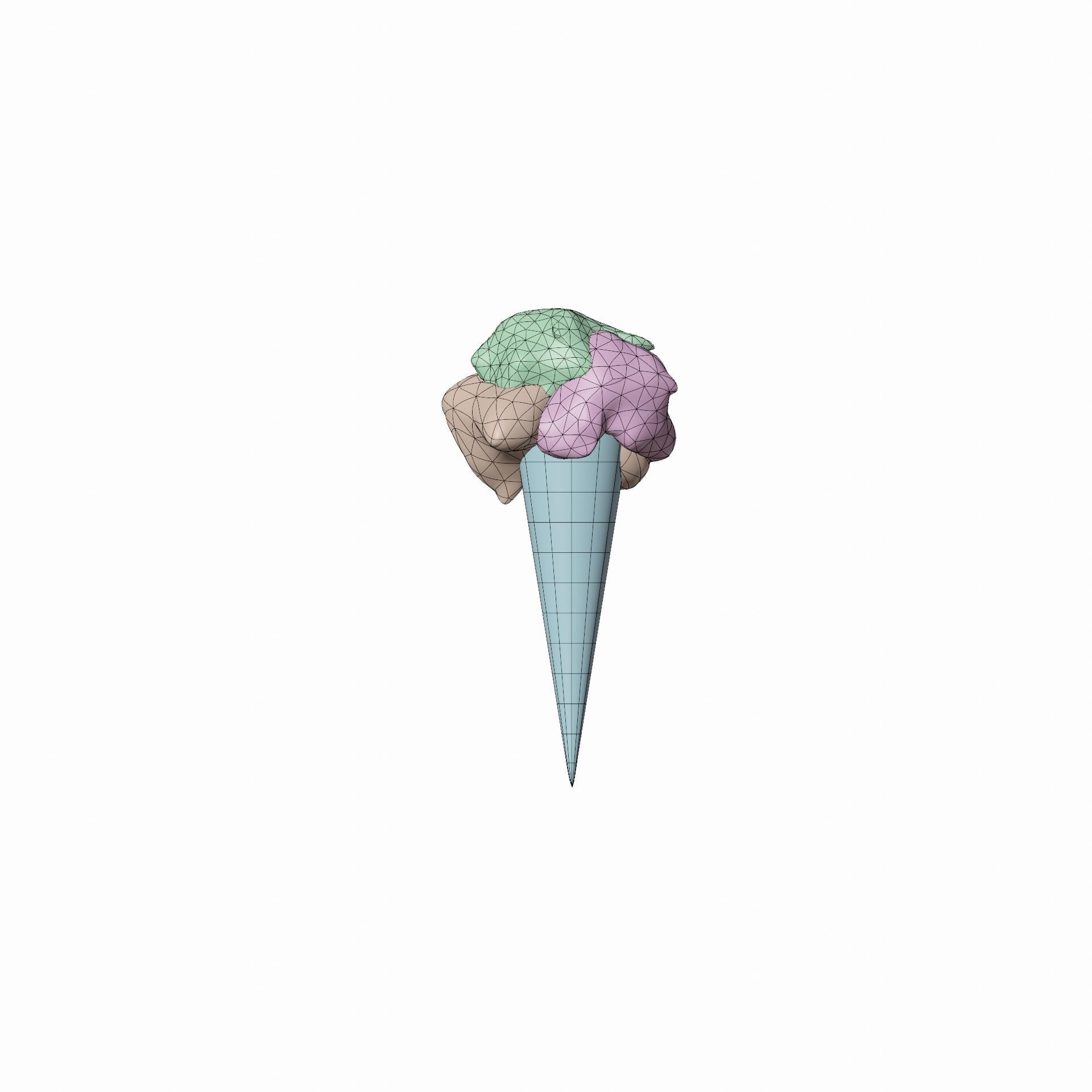 Gelato three flavors free VR / AR / low-poly 3D model | CGTrader