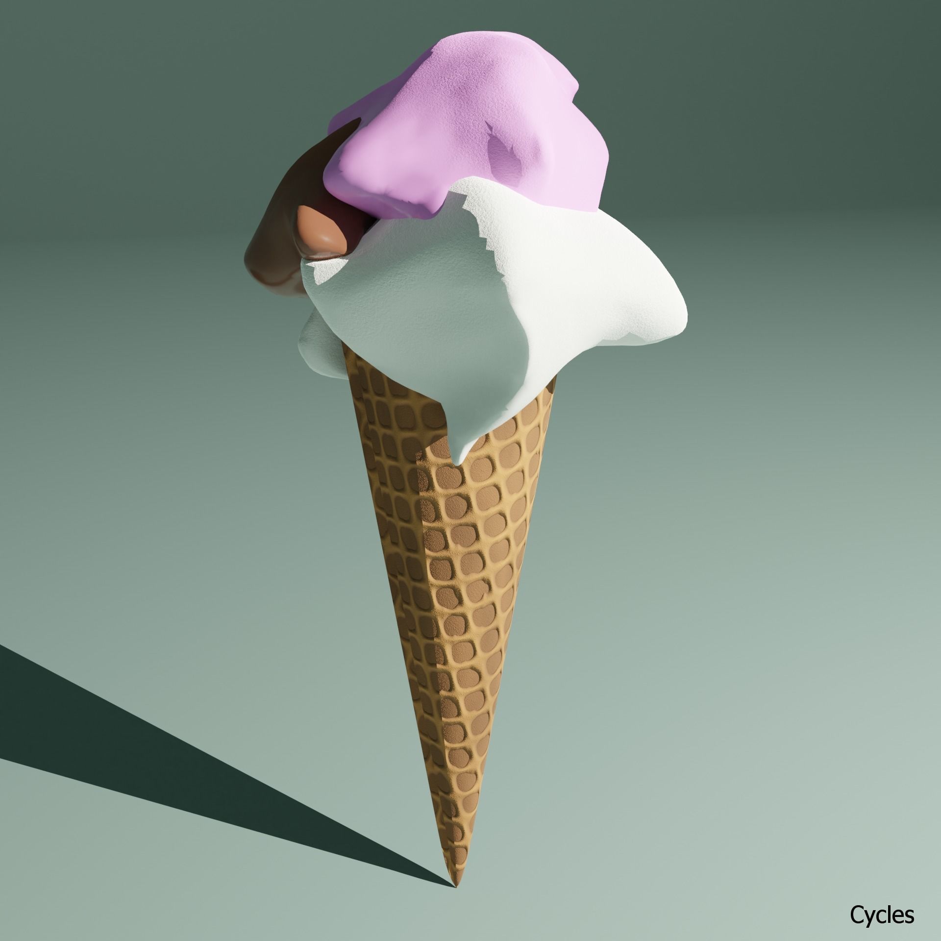 Gelato three flavors free VR / AR / low-poly 3D model | CGTrader