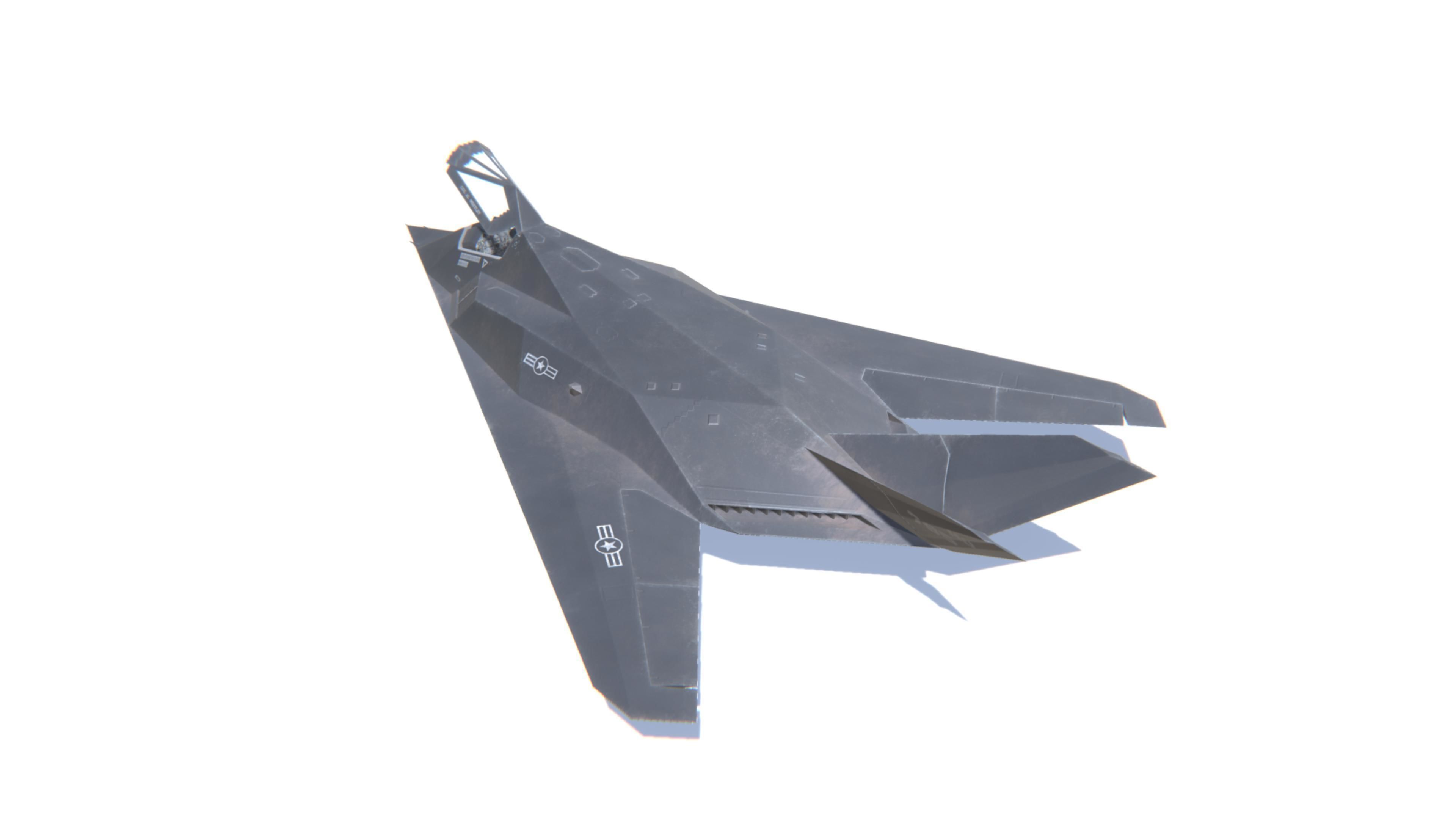 3D model F-117 Nighthawk Jet Fighter Aircraft VR / AR / low-poly | CGTrader