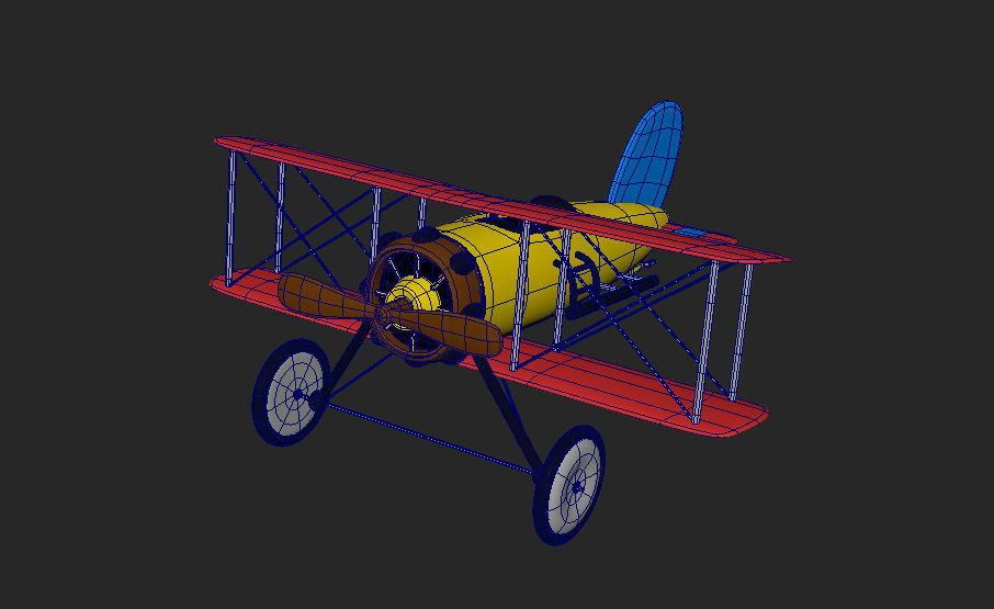 3D model Cartoon Aviator Plane 3d Model VR / AR / low-poly | CGTrader