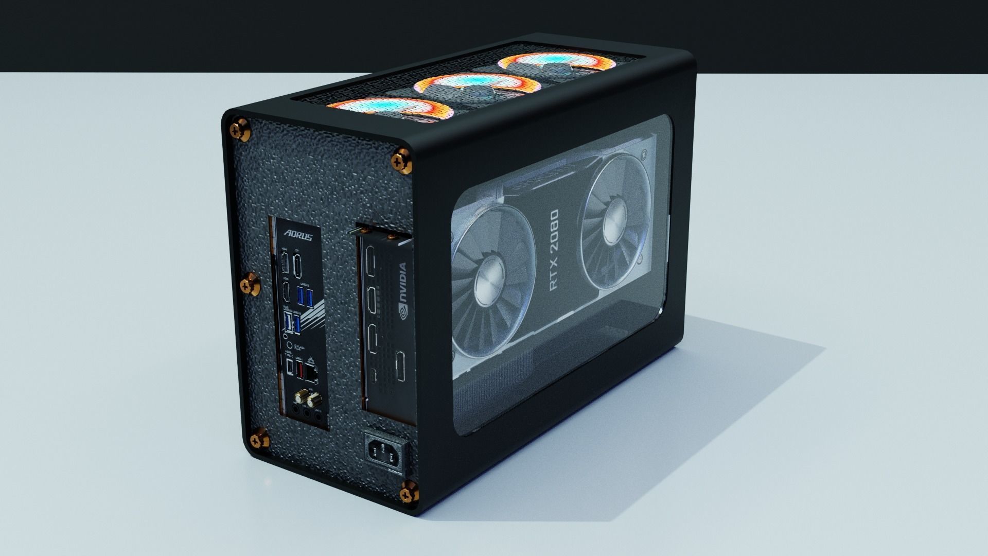 Mini ITX PC Water Cooled 3D model | CGTrader