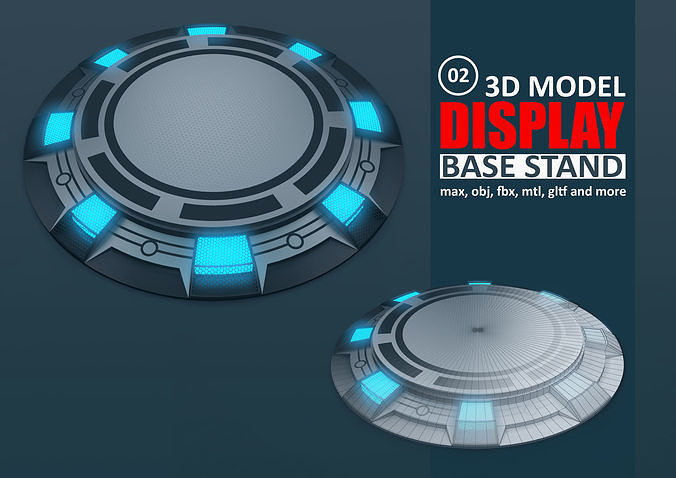 STAND BASE 02 3D model | CGTrader