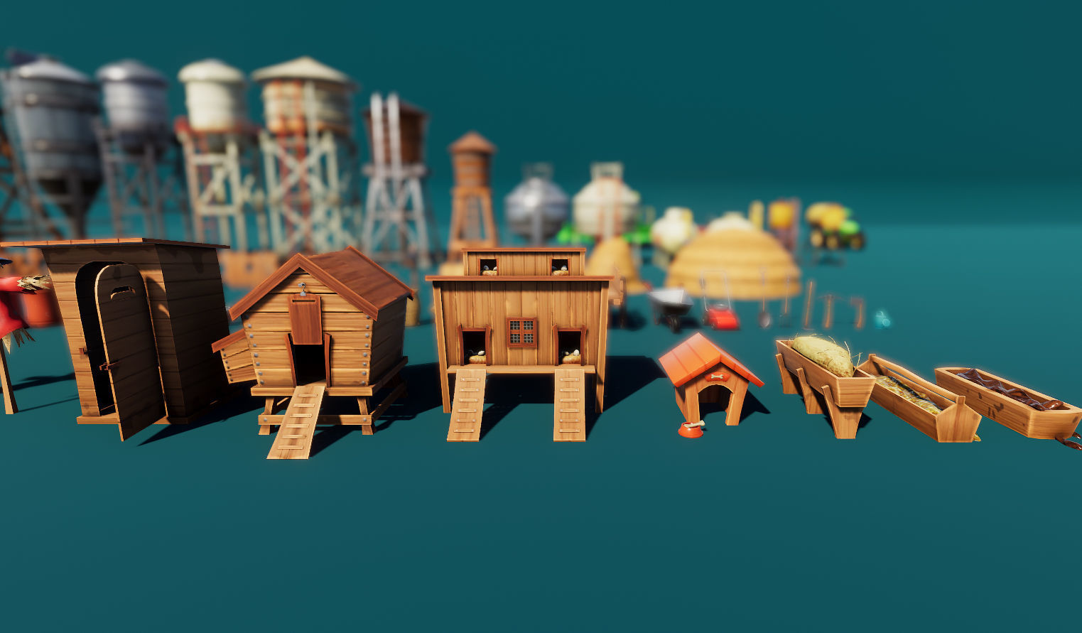 3D model Farm Tools and Supplies Stylized VR / AR / low-poly | CGTrader