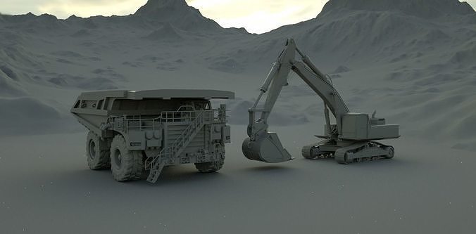 Mining Scene free 3D model | CGTrader