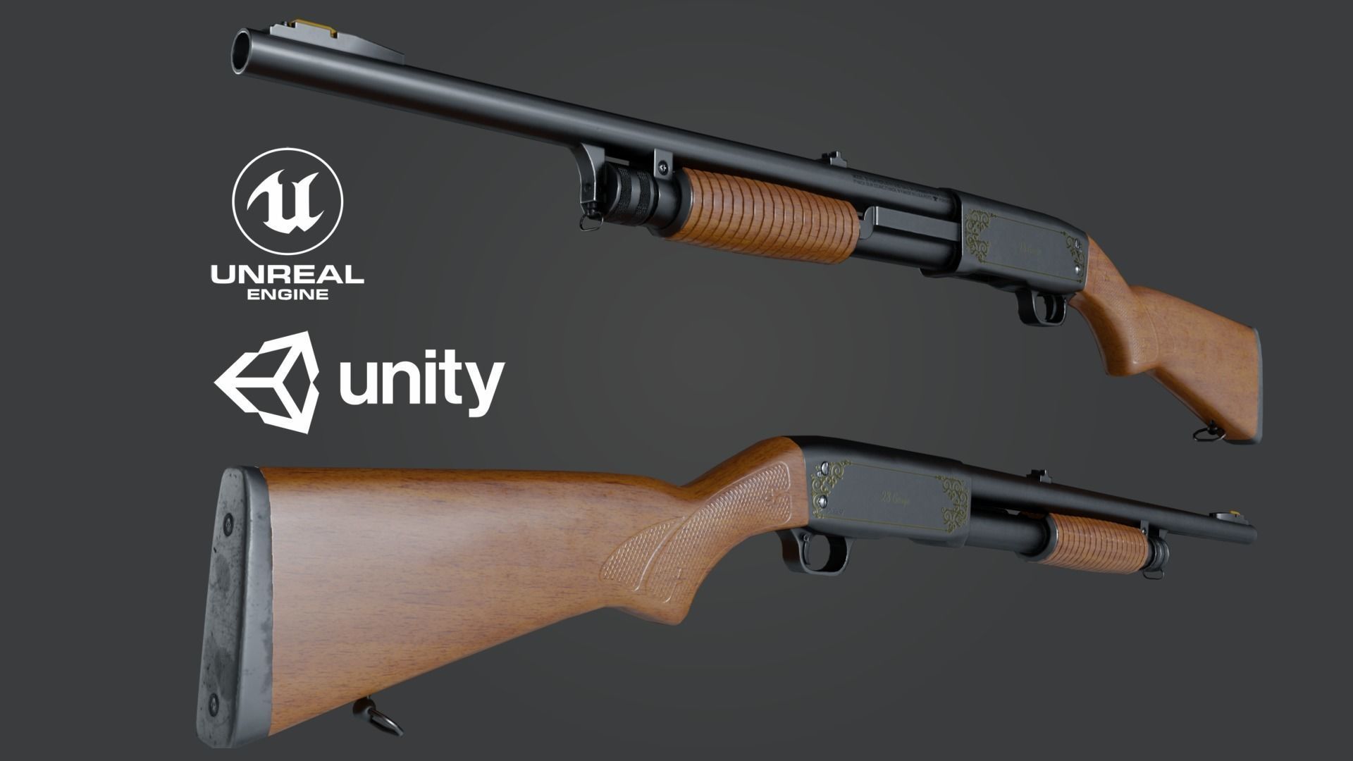 FPS Shotgun free VR / AR / low-poly 3D model | CGTrader