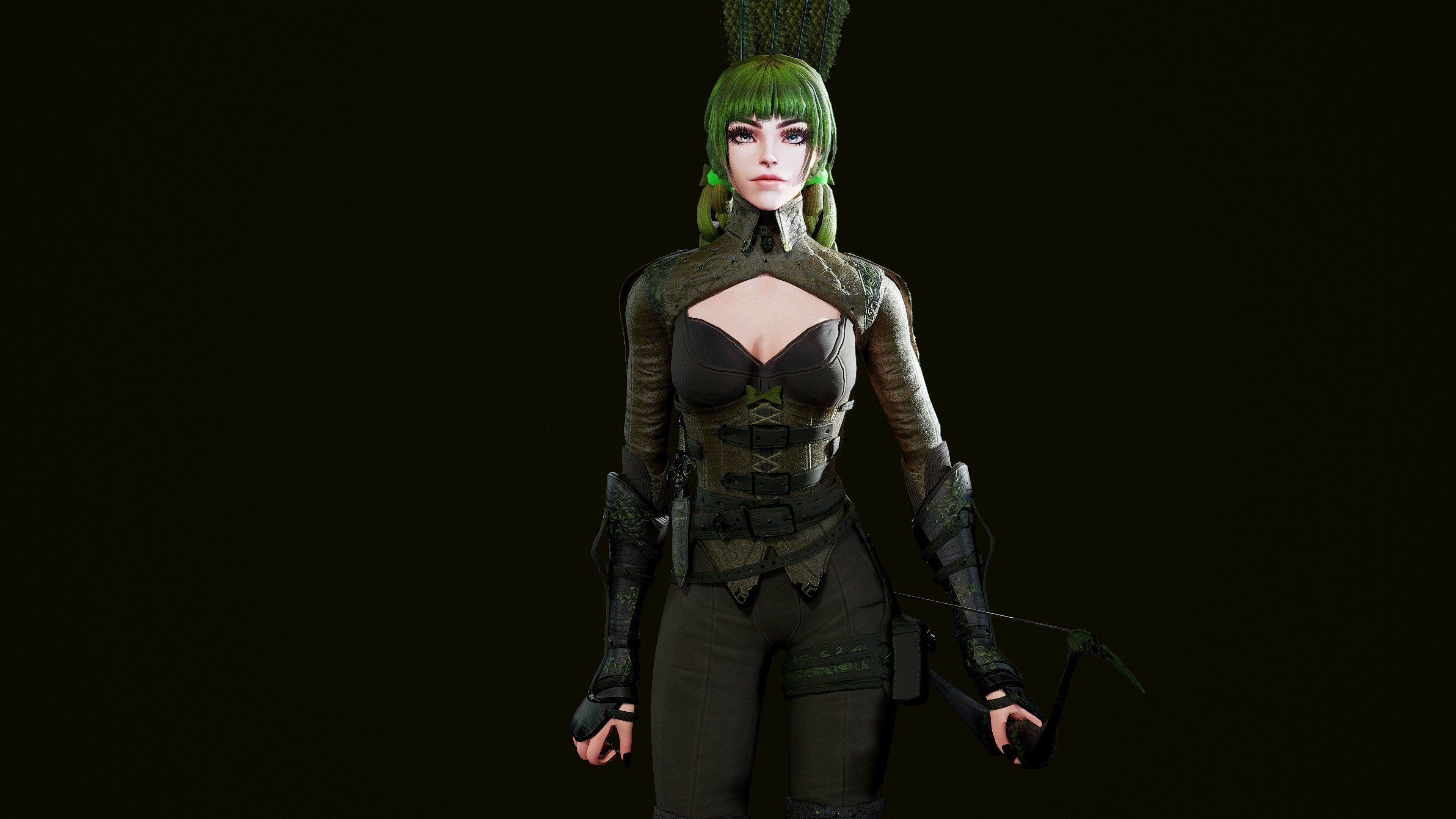 3D model Archer Sofia VR / AR / low-poly rigged animated | CGTrader