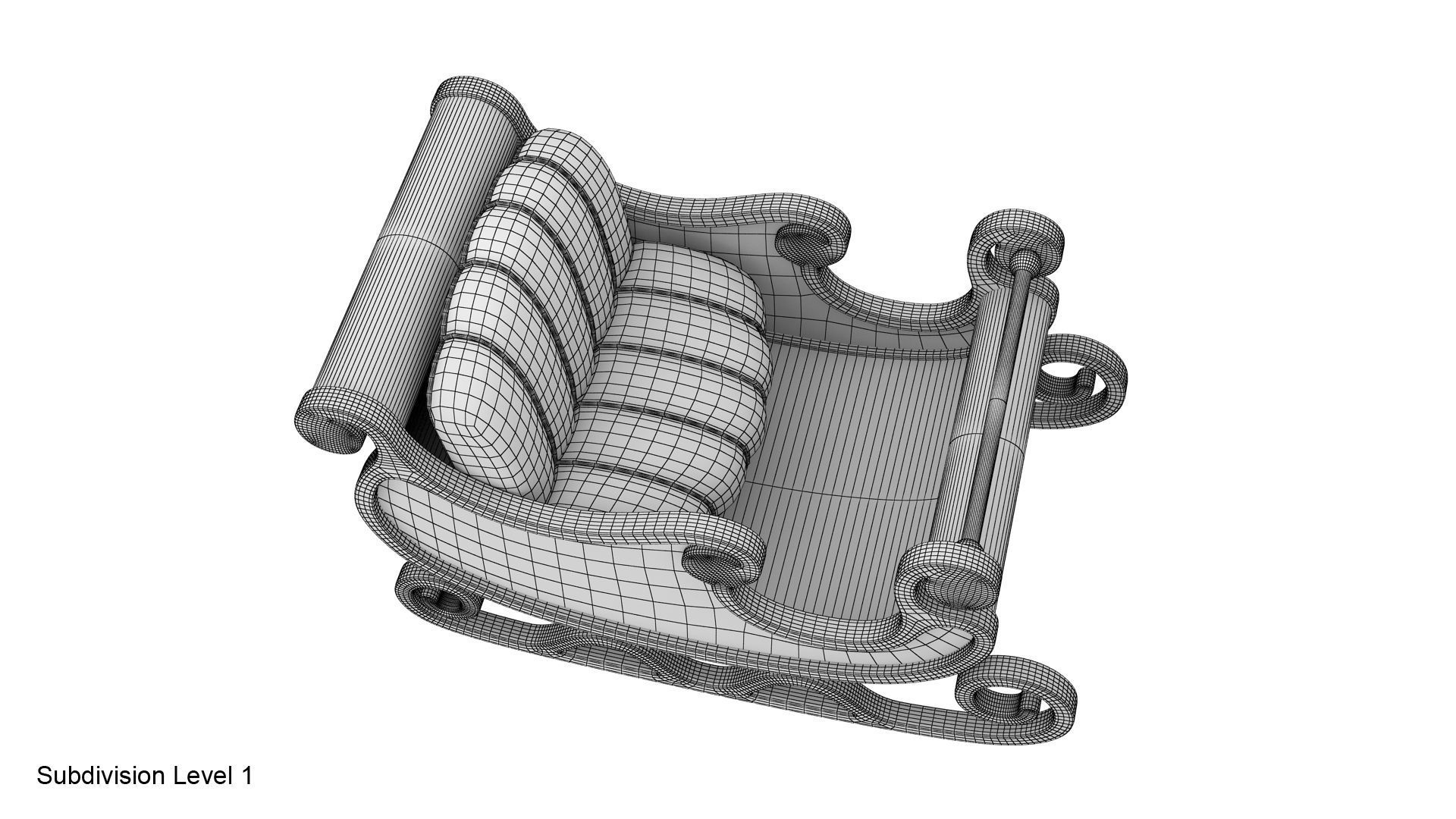 Santa sleigh 3D model | CGTrader