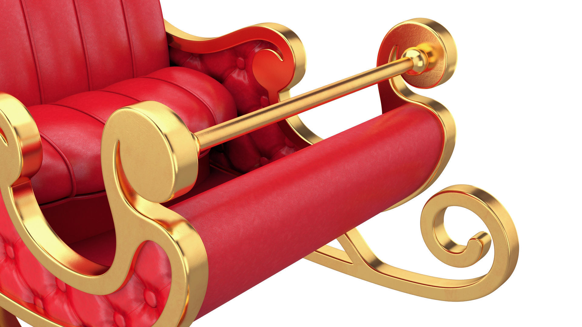 Santa sleigh 3D model | CGTrader