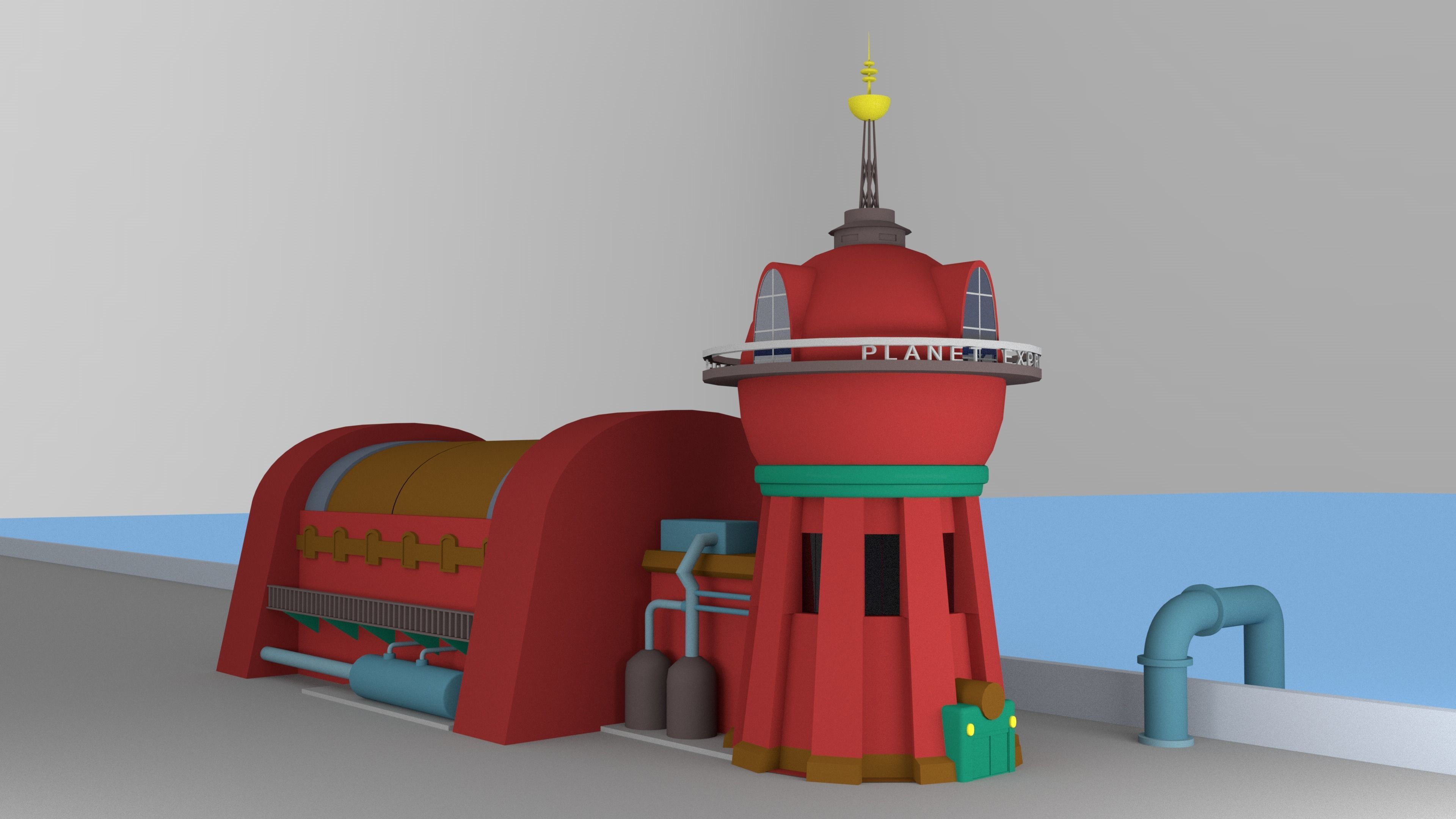 planet express headquarters 3D model | CGTrader