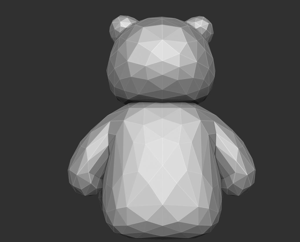 Low Poly Teddy Bear 3D model 3D printable | CGTrader