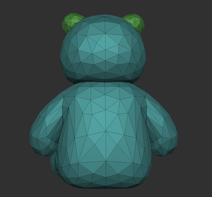 Low-Poly - Cute Teddy Bear 3D model 3D printable | CGTrader