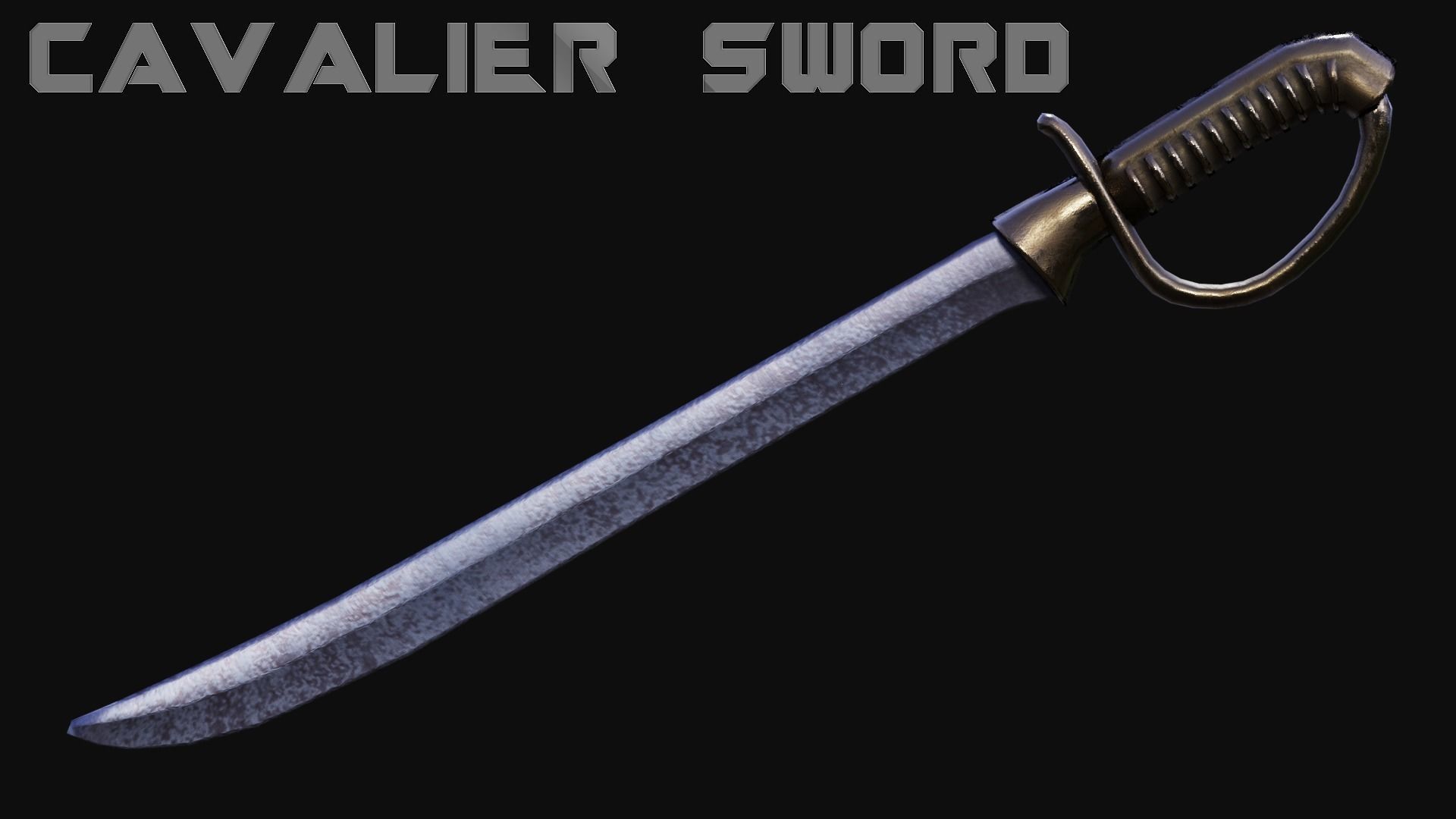 3D model Cavalier Sword VR / AR / low-poly | CGTrader