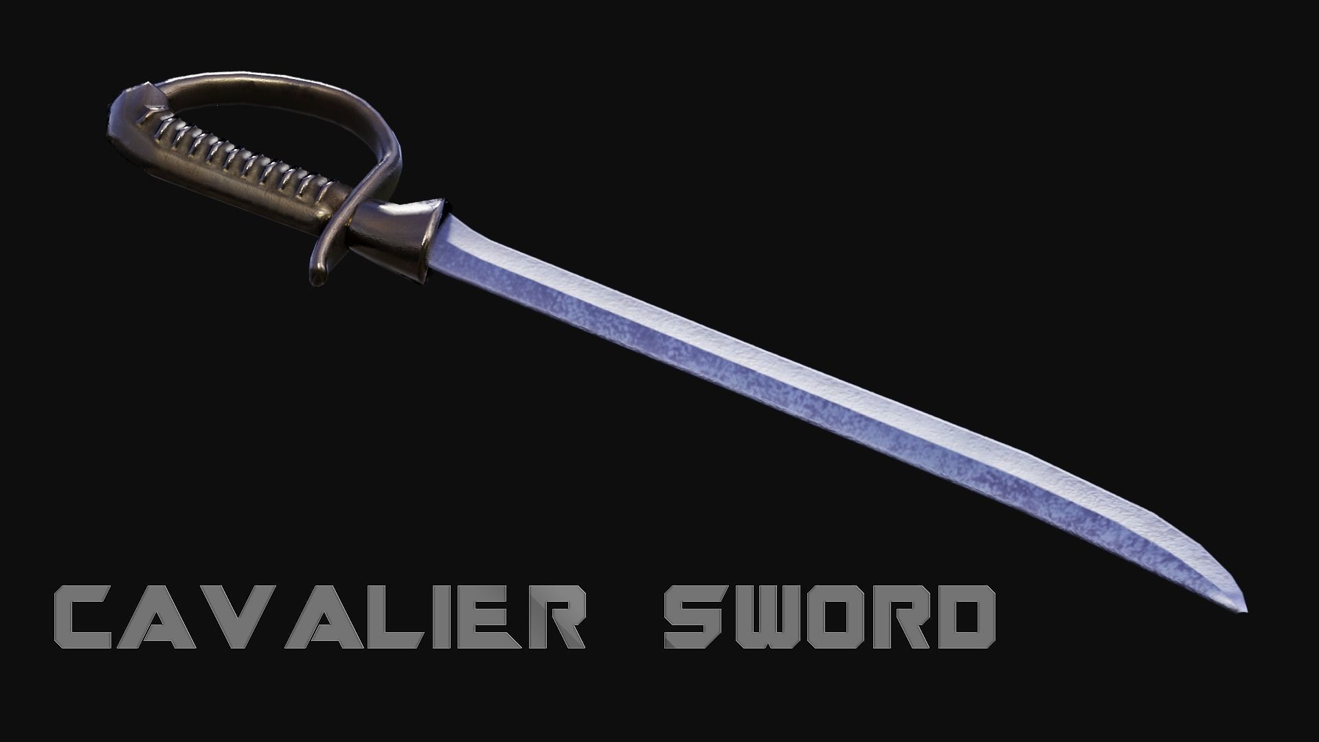 3D model Cavalier Sword VR / AR / low-poly | CGTrader