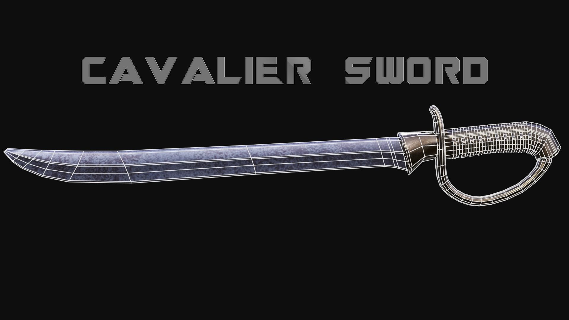 3D model Cavalier Sword VR / AR / low-poly | CGTrader