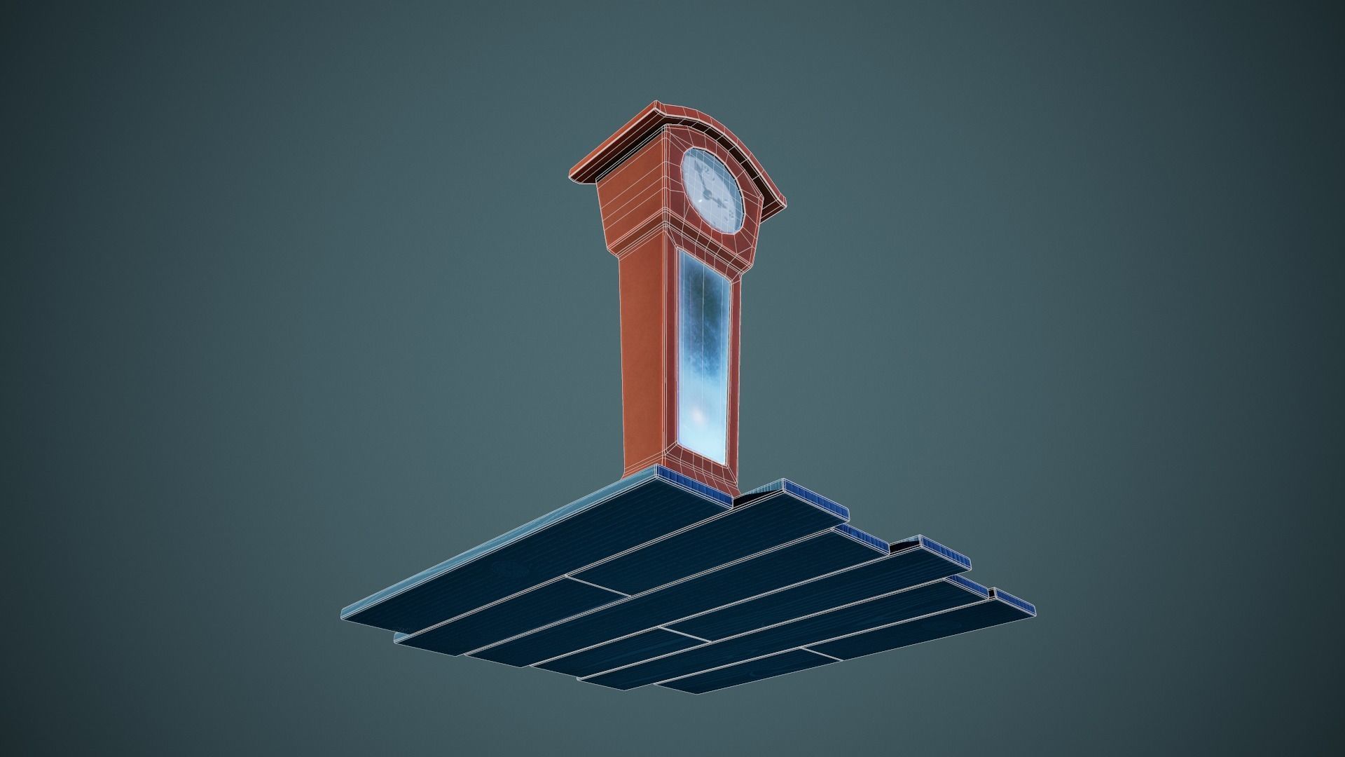 3D model Stylized Pendulum Clock - Tutorial Included VR / AR / low-poly | CGTrader