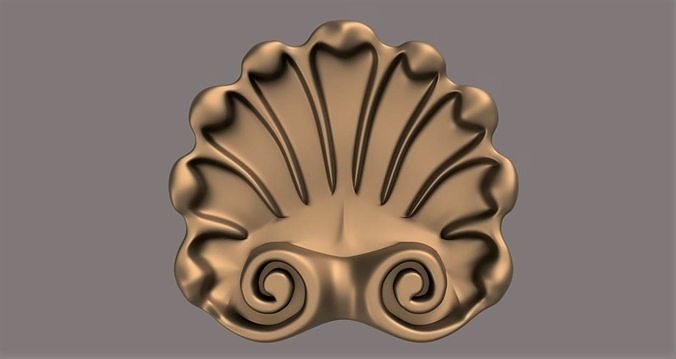 Clam Shell Ornament 3D model 3D printable | CGTrader