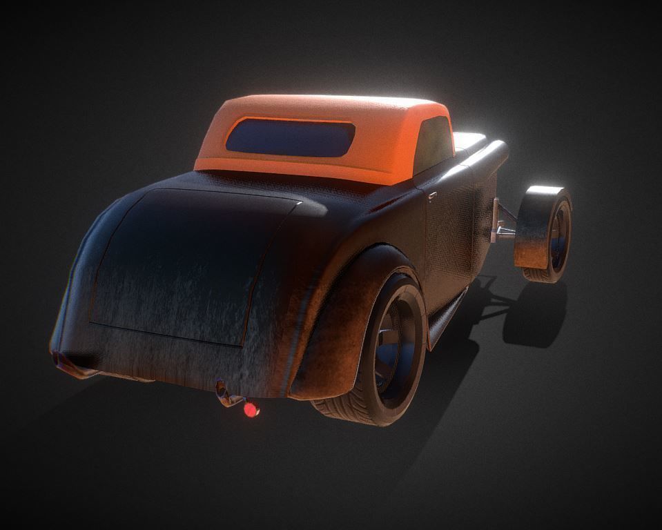 3D model Moskvich a Russian Hot Rod Car VR / AR / low-poly | CGTrader
