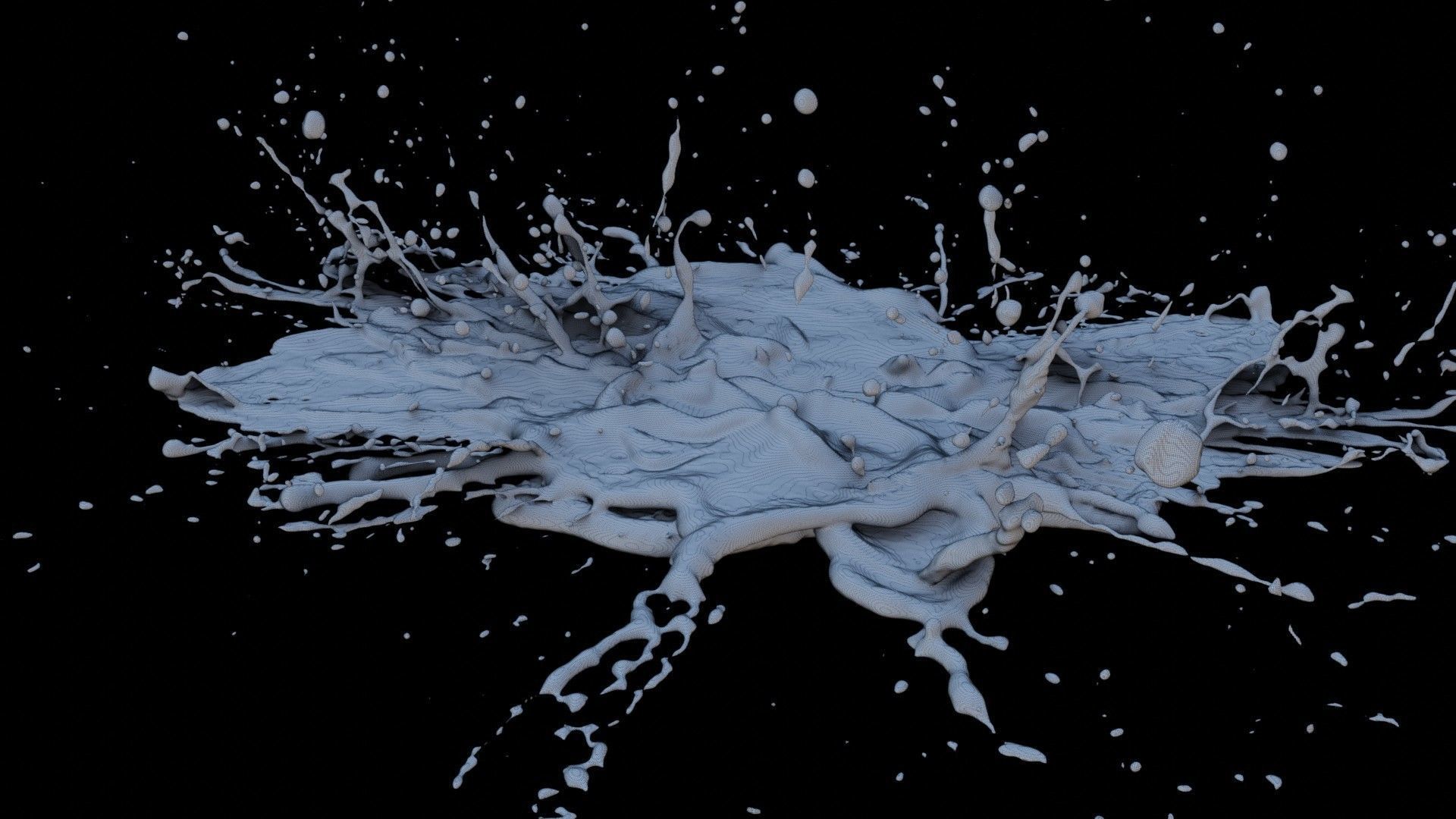 Paint Splash 3D model | CGTrader