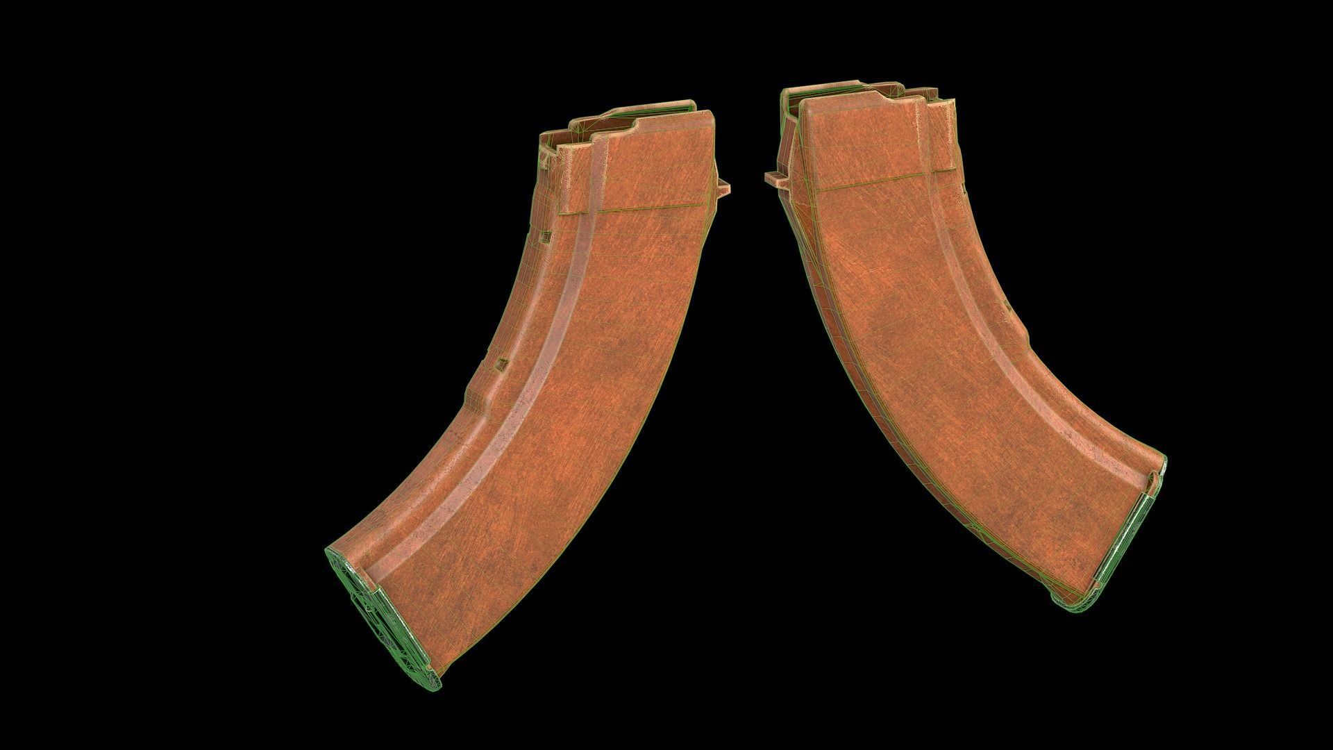 3D model AK - Magazine -Bakelite VR / AR / low-poly | CGTrader