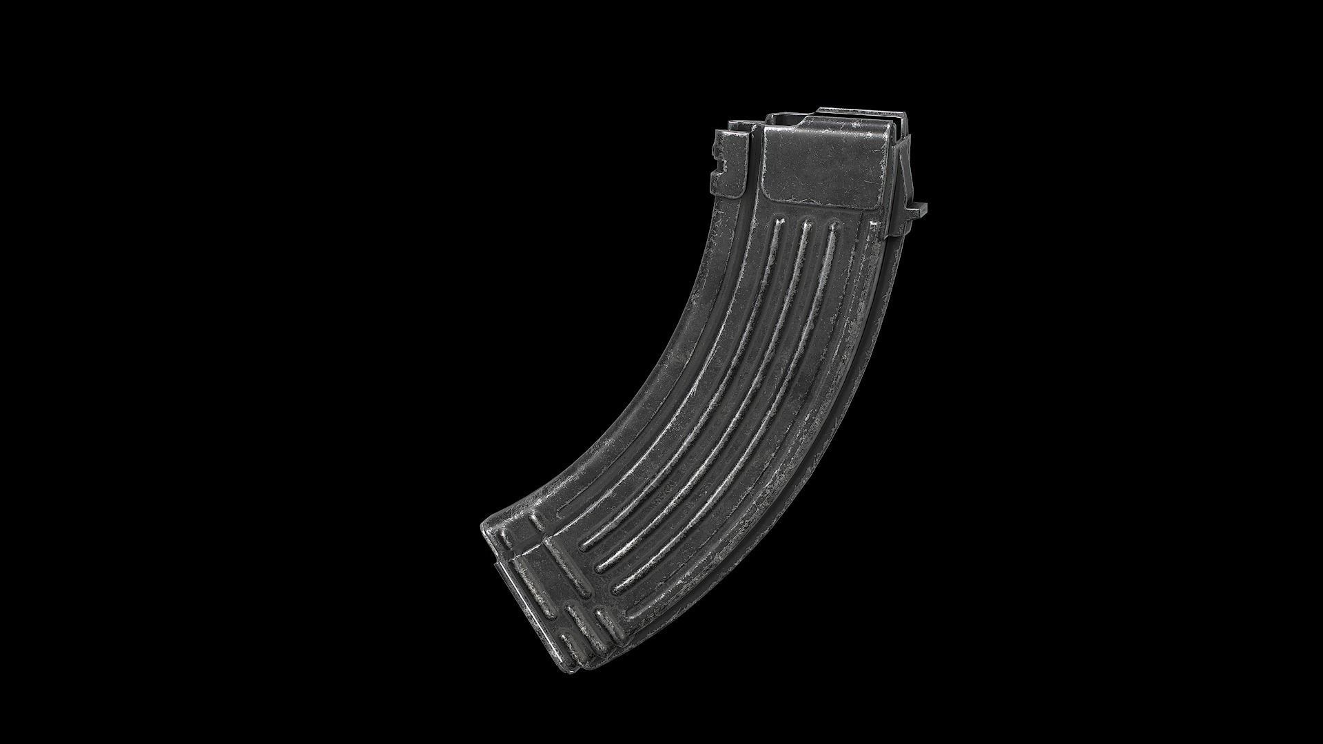 3D model AK - Magazine - AKM Standard VR / AR / low-poly | CGTrader