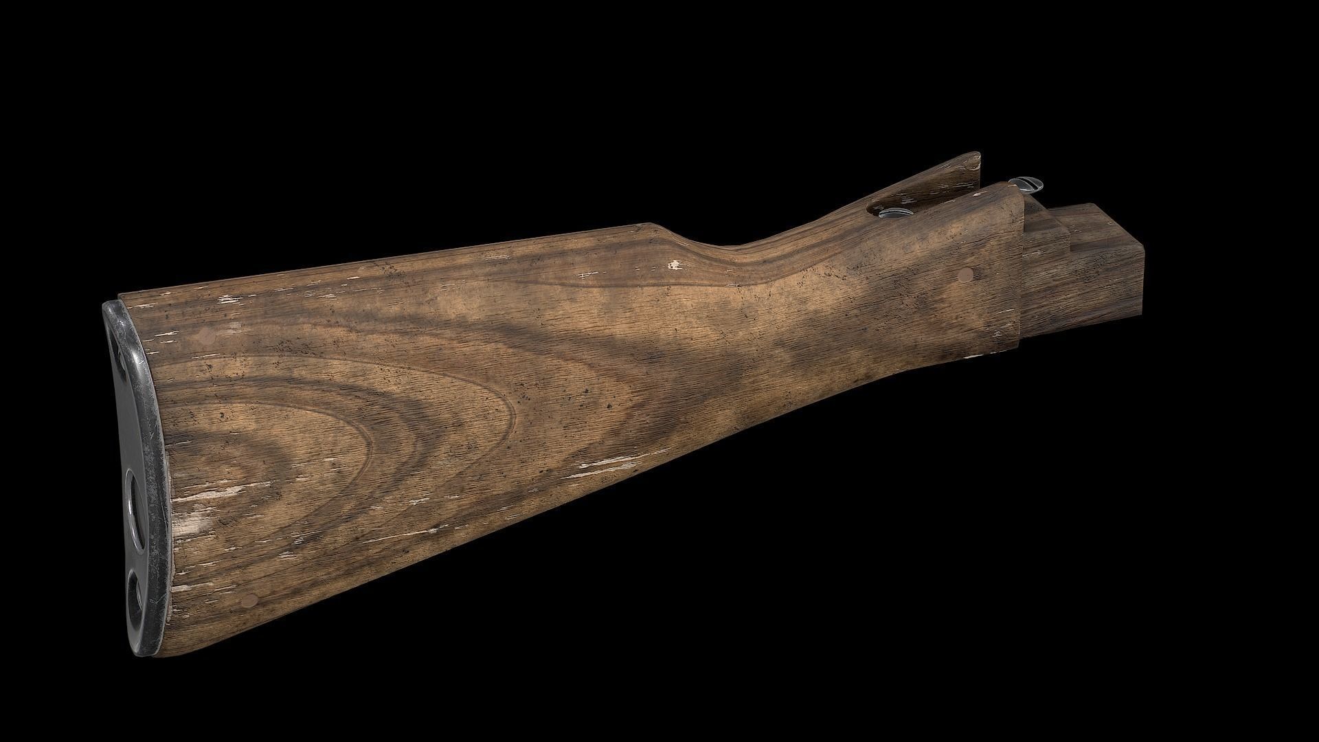3D model AK - STOCK - AKM WOOD STD VR / AR / low-poly | CGTrader