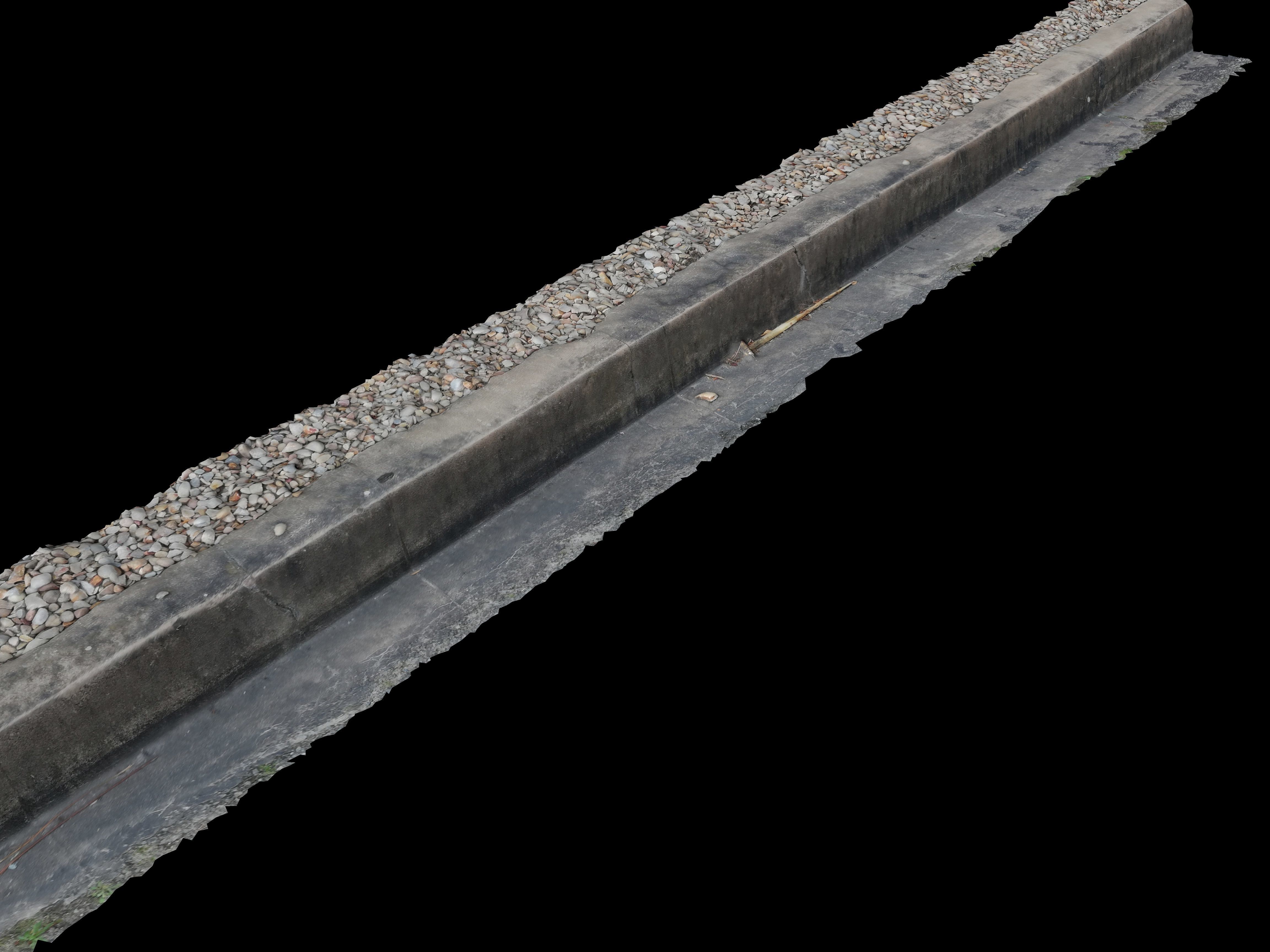 Curb Sidewalk Road curb - Photogrammetry 3D model | CGTrader