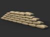 Low poly Sandbag Pack 200203 free VR / AR / low-poly 3D model | CGTrader