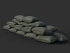 Low poly Sandbag Pack 200203 free VR / AR / low-poly 3D model | CGTrader