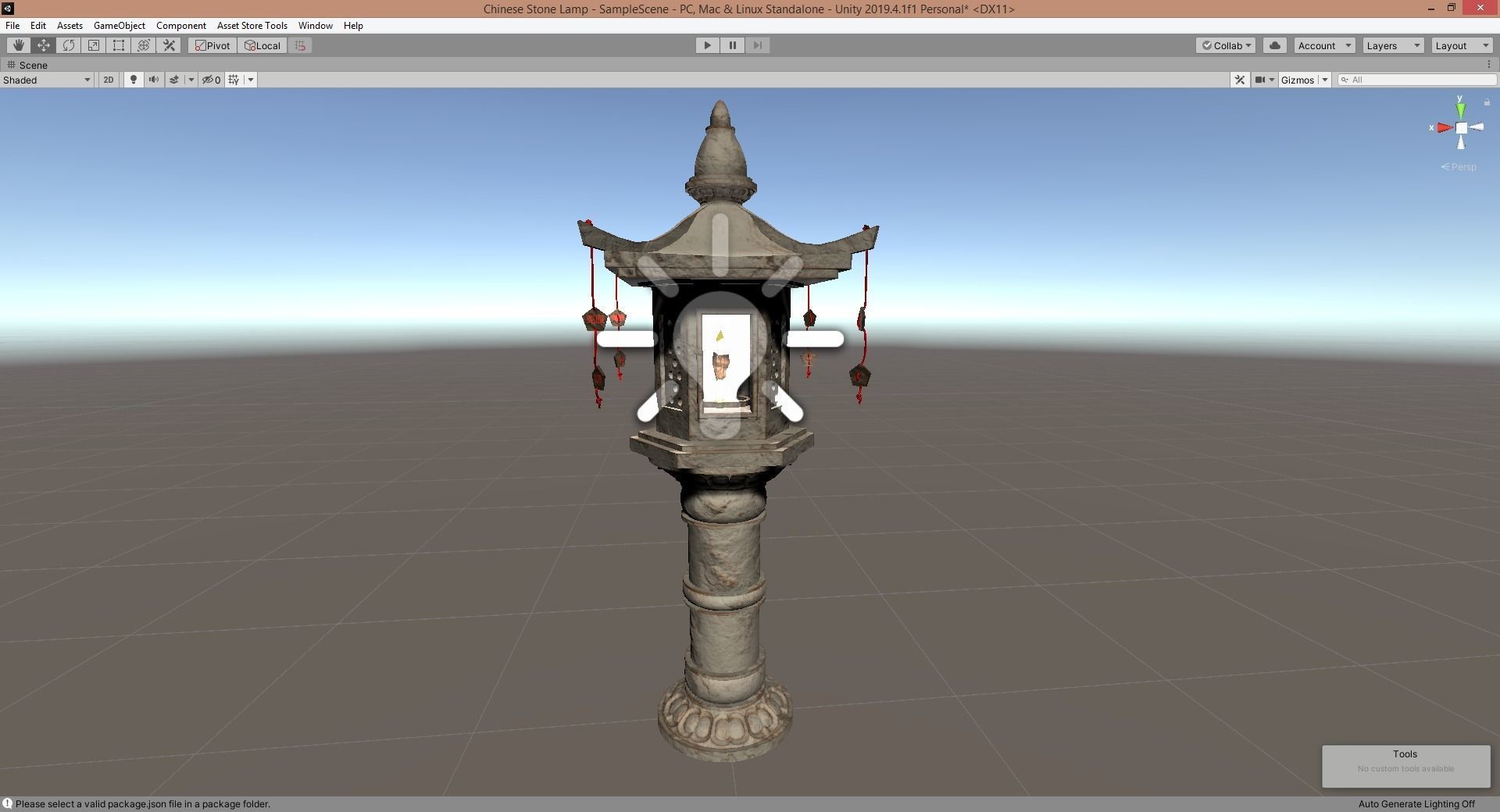 Chinese Stone Lamp 3D model | CGTrader