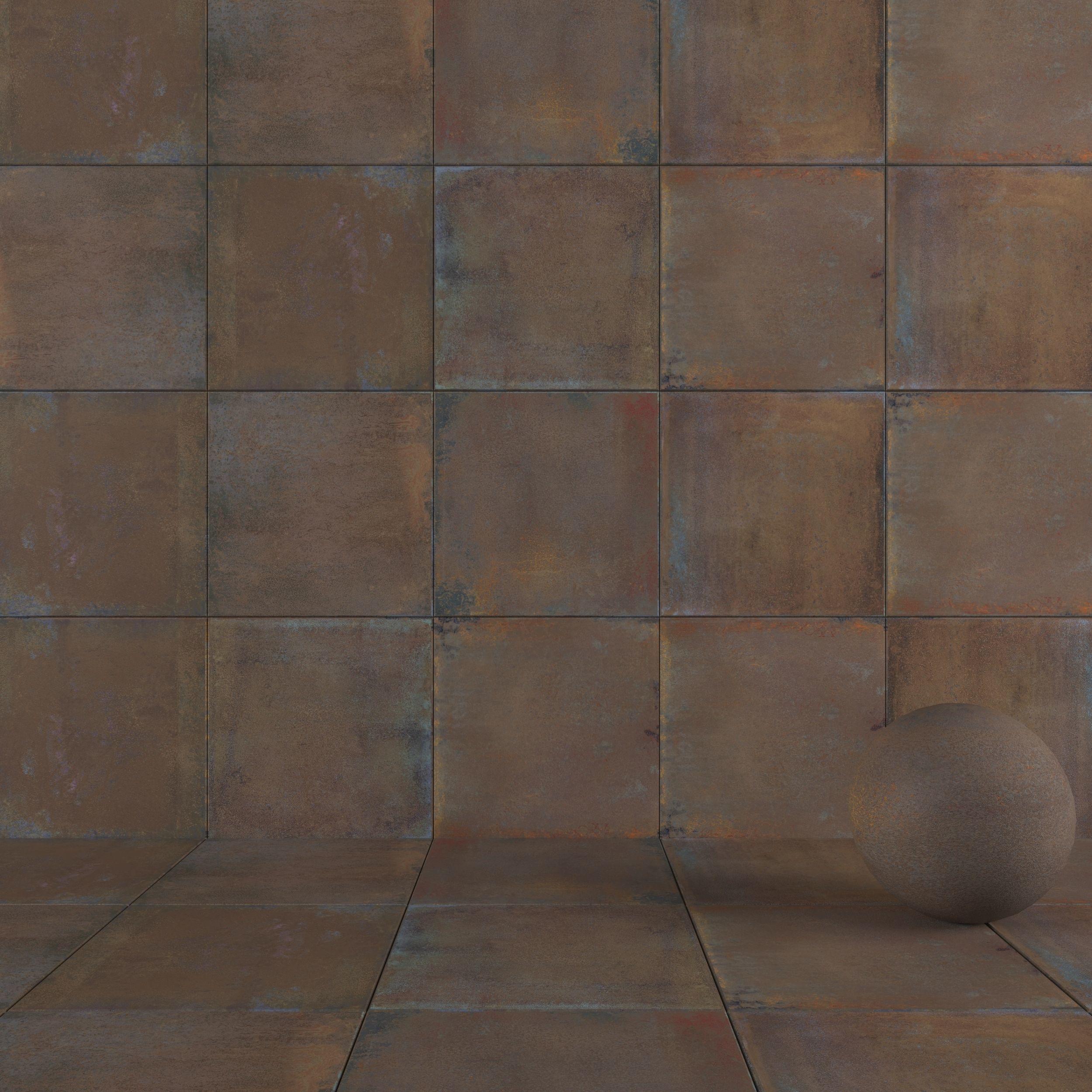 Wall Tiles Museum Iron Oxide 80x80 Texture | CGTrader