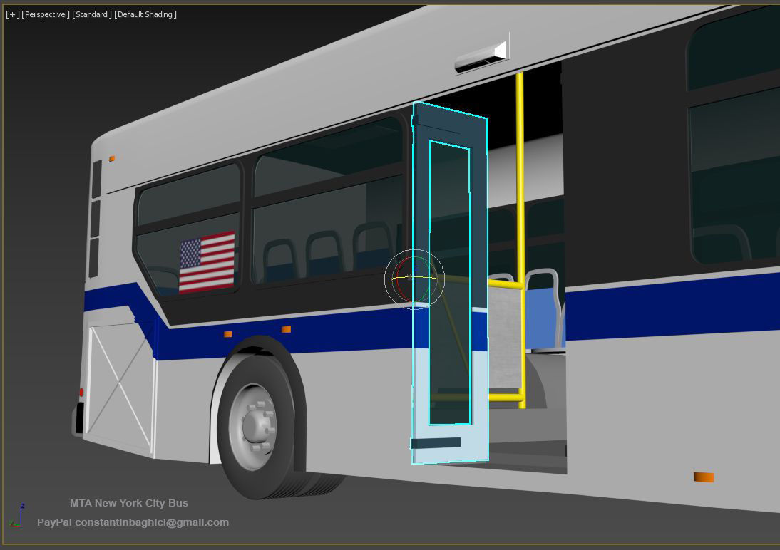 MTA New York City Bus 3D model rigged | CGTrader