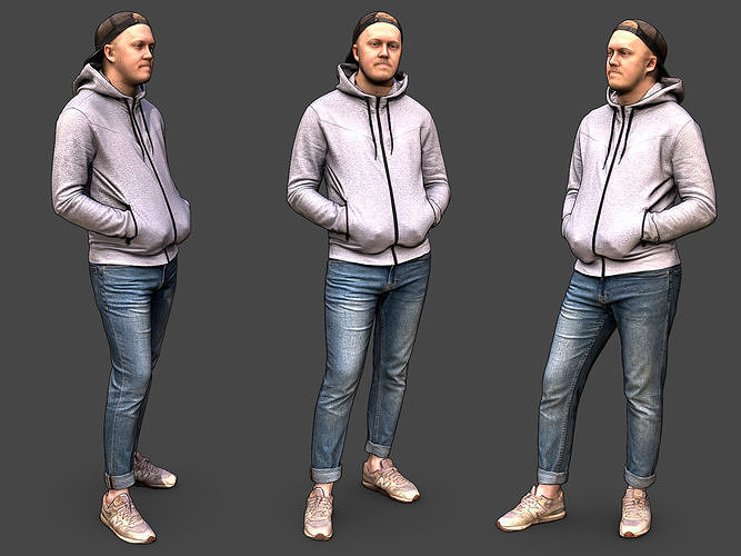 Stylized Man Character 3D model | CGTrader