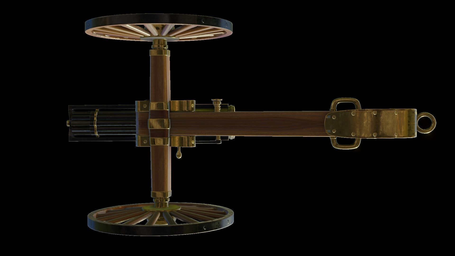 3D model Gatling Gun VR / AR / low-poly | CGTrader