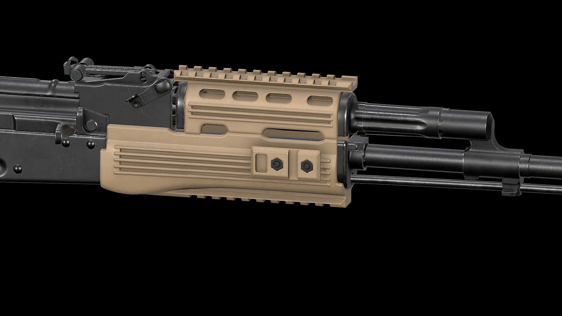3D model AK - Handguard - Tactical Polymer VR / AR / low-poly | CGTrader